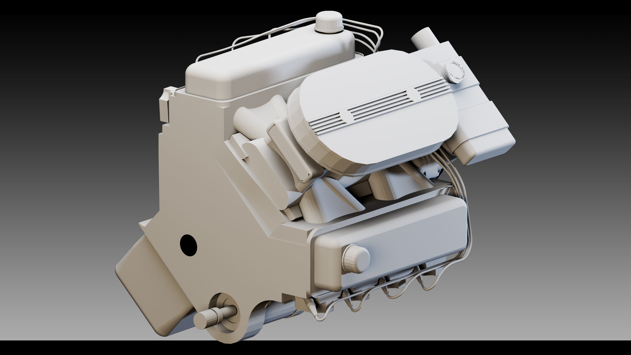 3D model 3 in one-14 Industrial Engines- High detail 3d models VR / AR ...