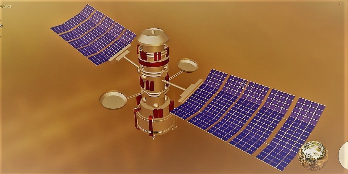 3D model modern satellite technology VR / AR / low-poly | CGTrader