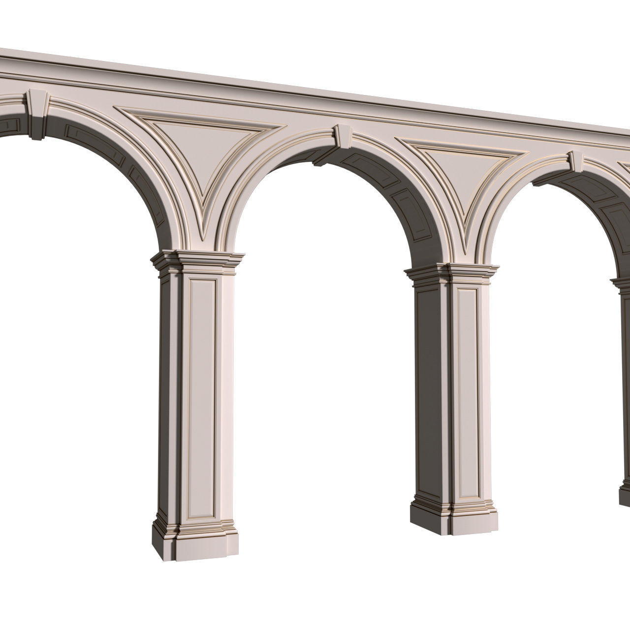 Arch in classical style Arched Opening Doorway Portal Arcade 3D model ...