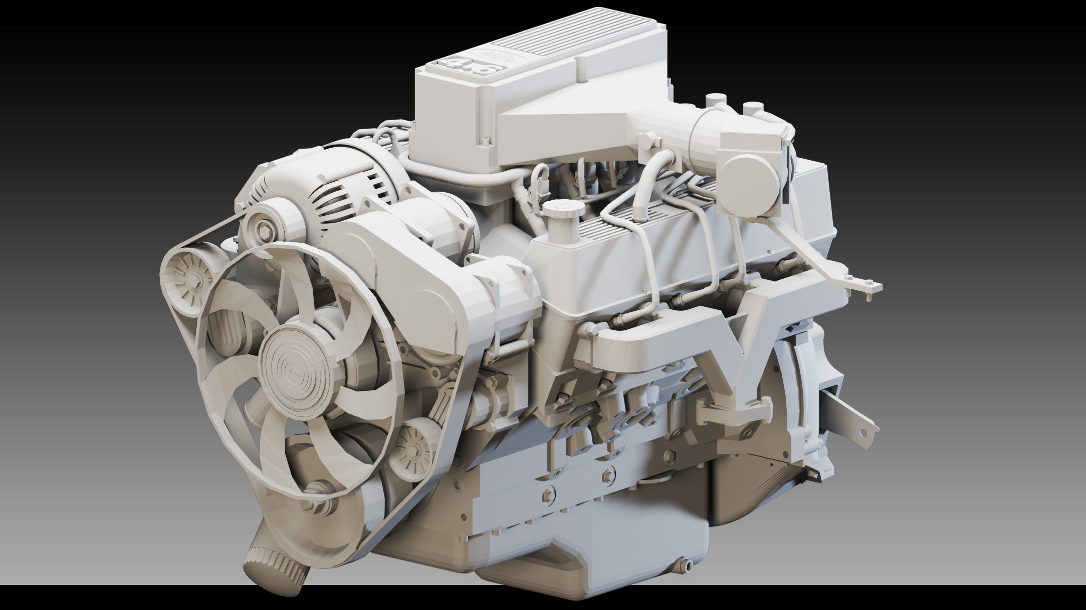 3D model 11 Industrial Engines- High detail 3d models VR / AR / low ...