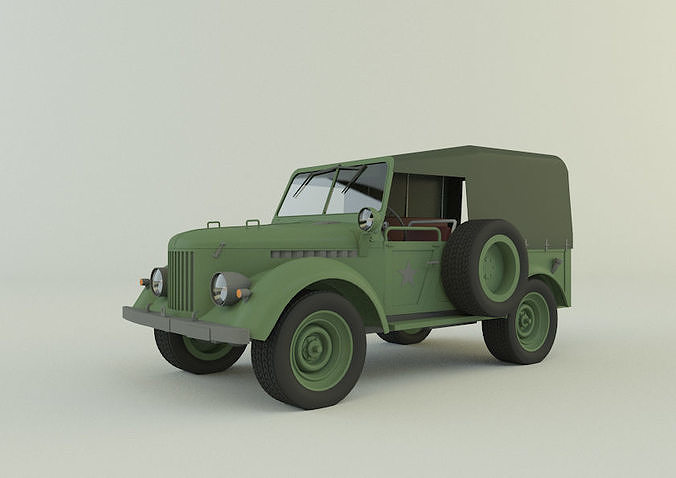 Soviet off-road vehicles GAZ-69 3D model | CGTrader