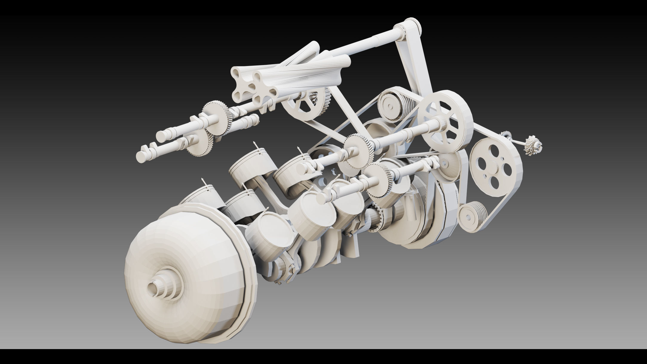 3D model 16 Industrial Engines- Vol 03- High detail 3d models VR / AR ...