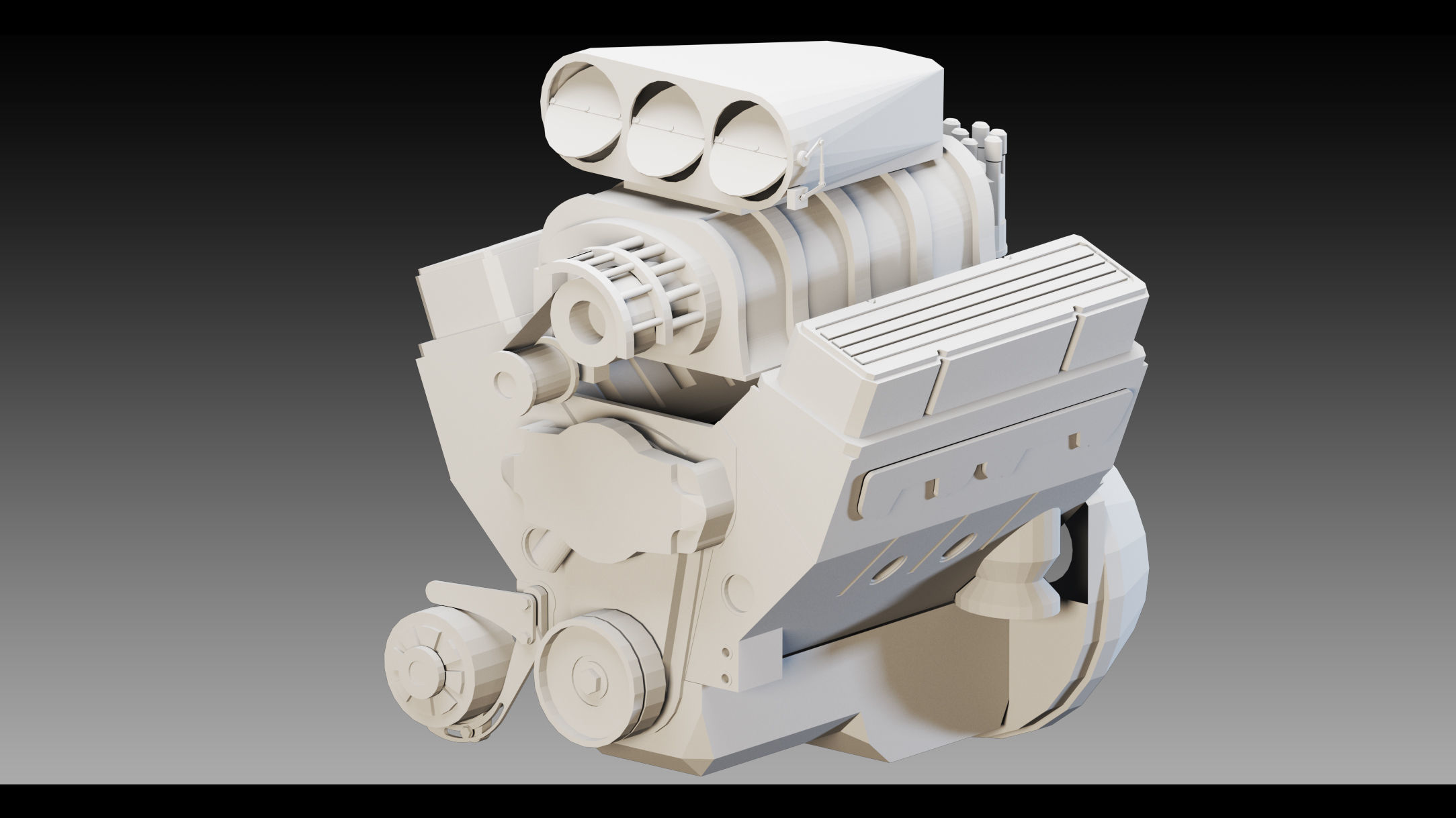 3D model 16 Industrial Engines- Vol 03- High detail 3d models VR / AR ...