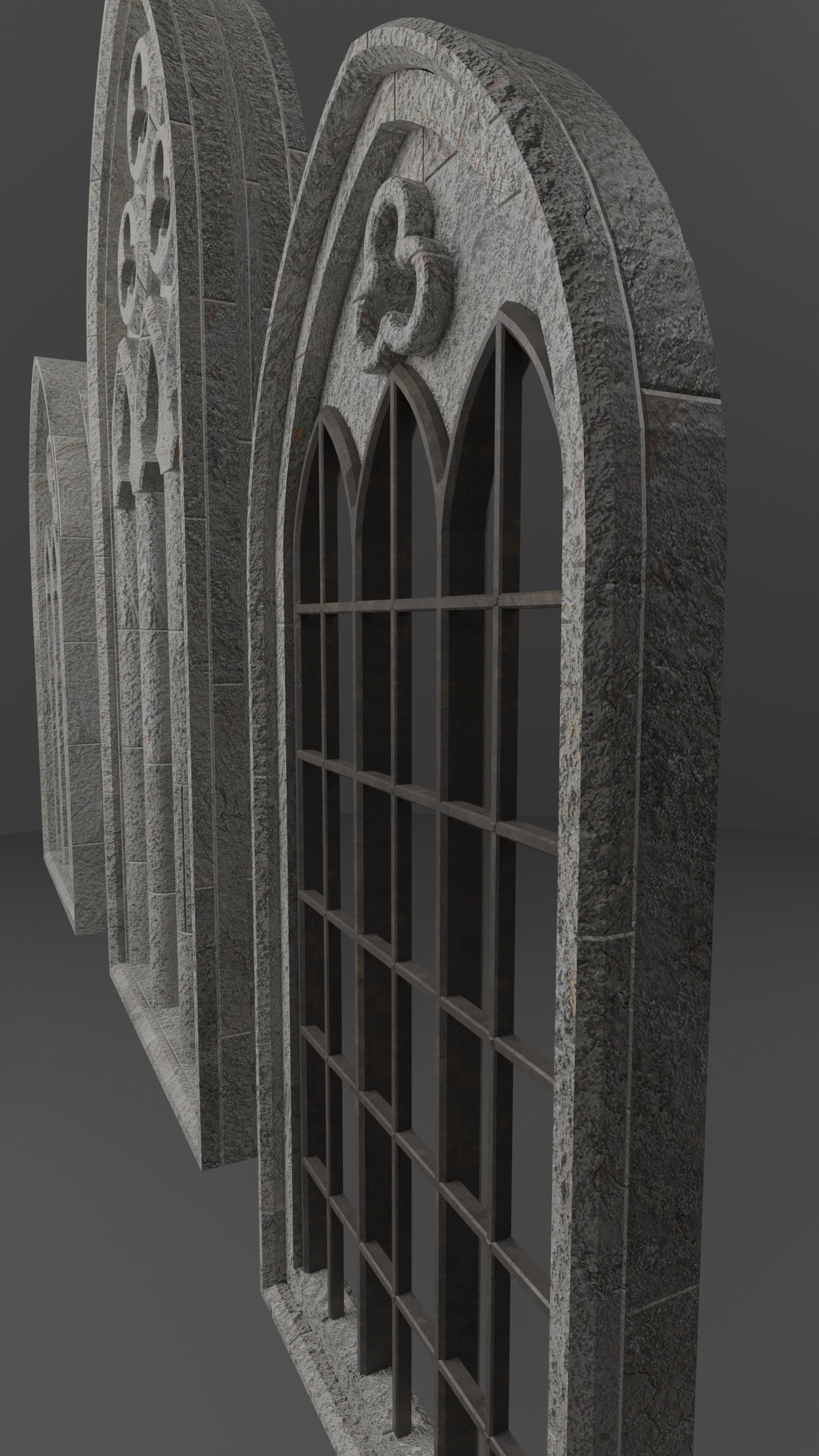 Gothic Medieval Window Set 3D model | CGTrader