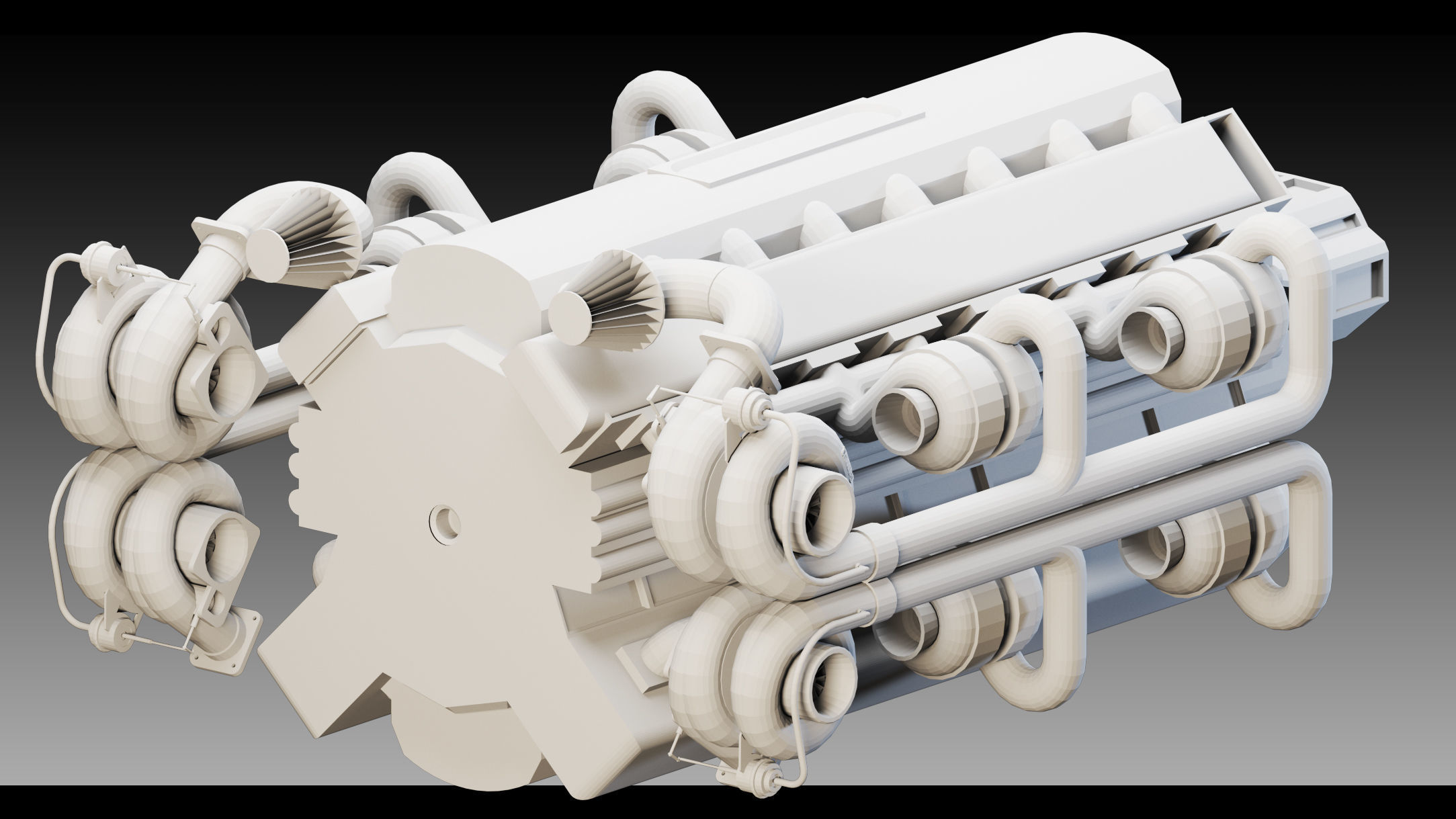 3D model 11 Industrial Engines- Vol 04- High detail 3d models VR / AR ...