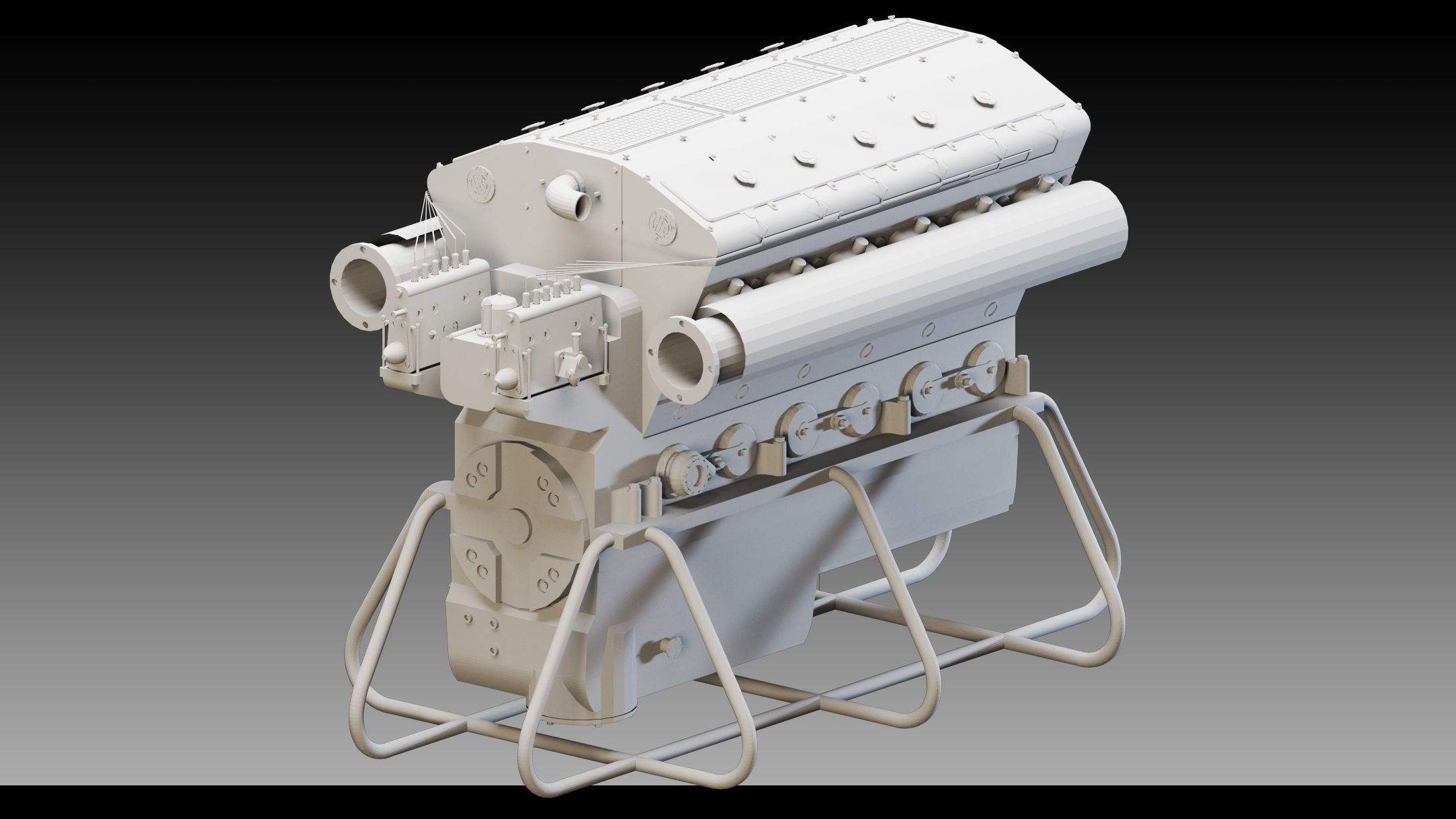 3D model 11 Industrial Engines- Vol 04- High detail 3d models VR / AR ...