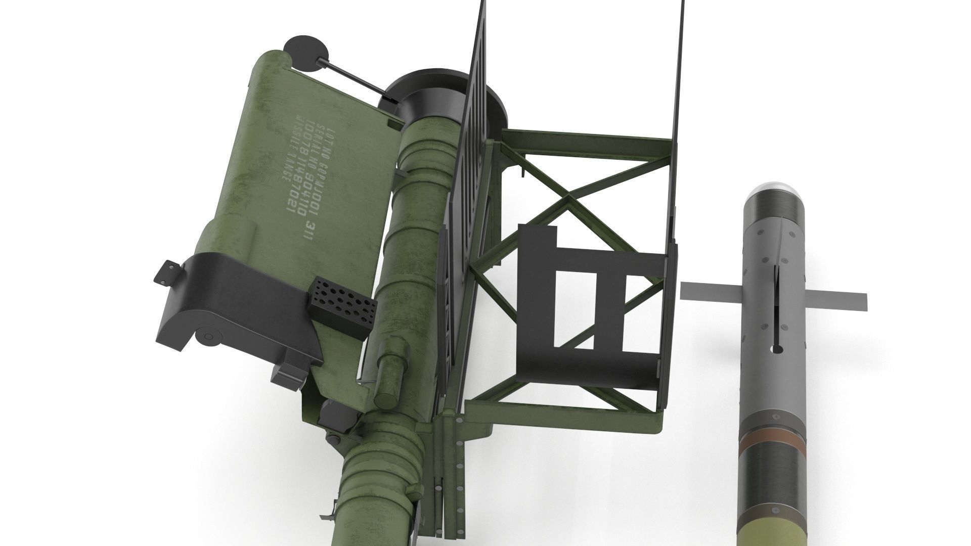 FIM 92 Stinger Missile with Launcher 3D model | CGTrader