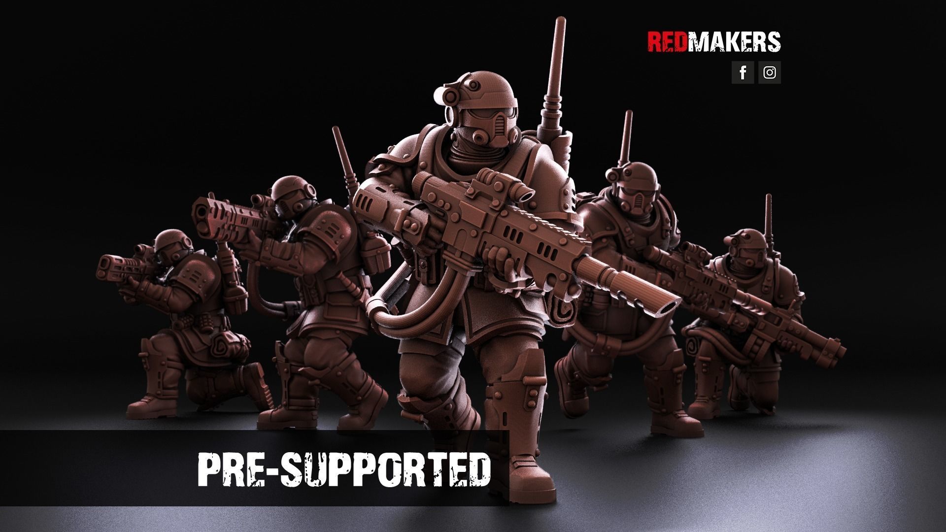 Shock Troops - Elite Squad of the Imperial Force 3D model 3D printable | CGTrader
