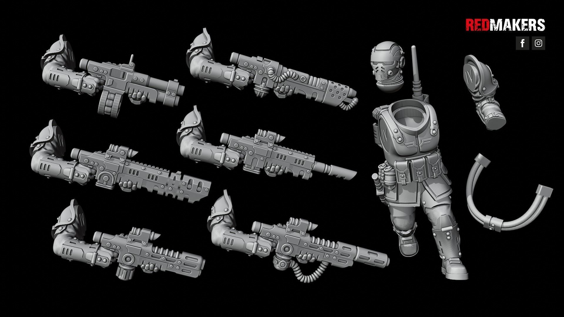 Shock Troops - Elite Squad of the Imperial Force 3D model 3D printable | CGTrader