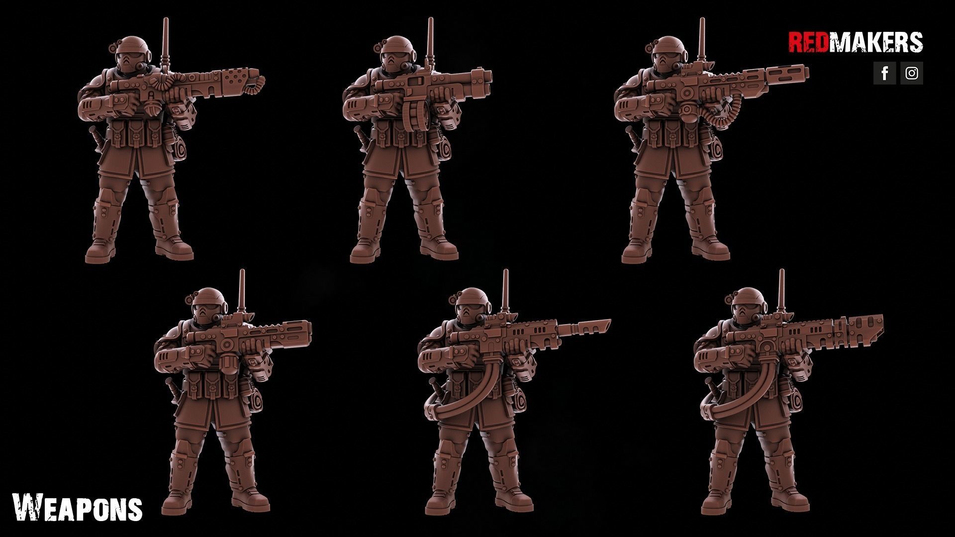 Shock Troops - Elite Squad of the Imperial Force 3D model 3D printable | CGTrader