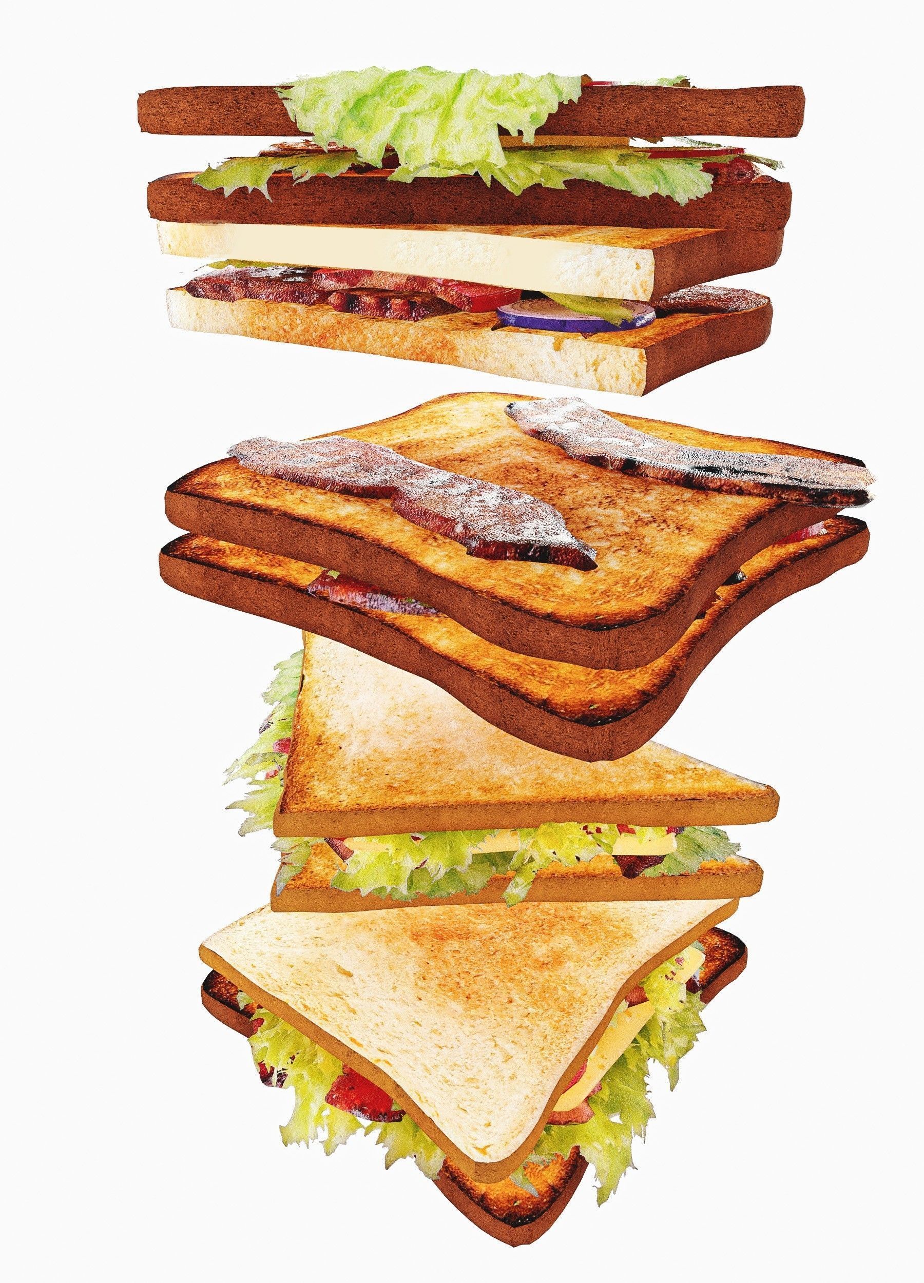 Sandwhich Pack 3D model | CGTrader