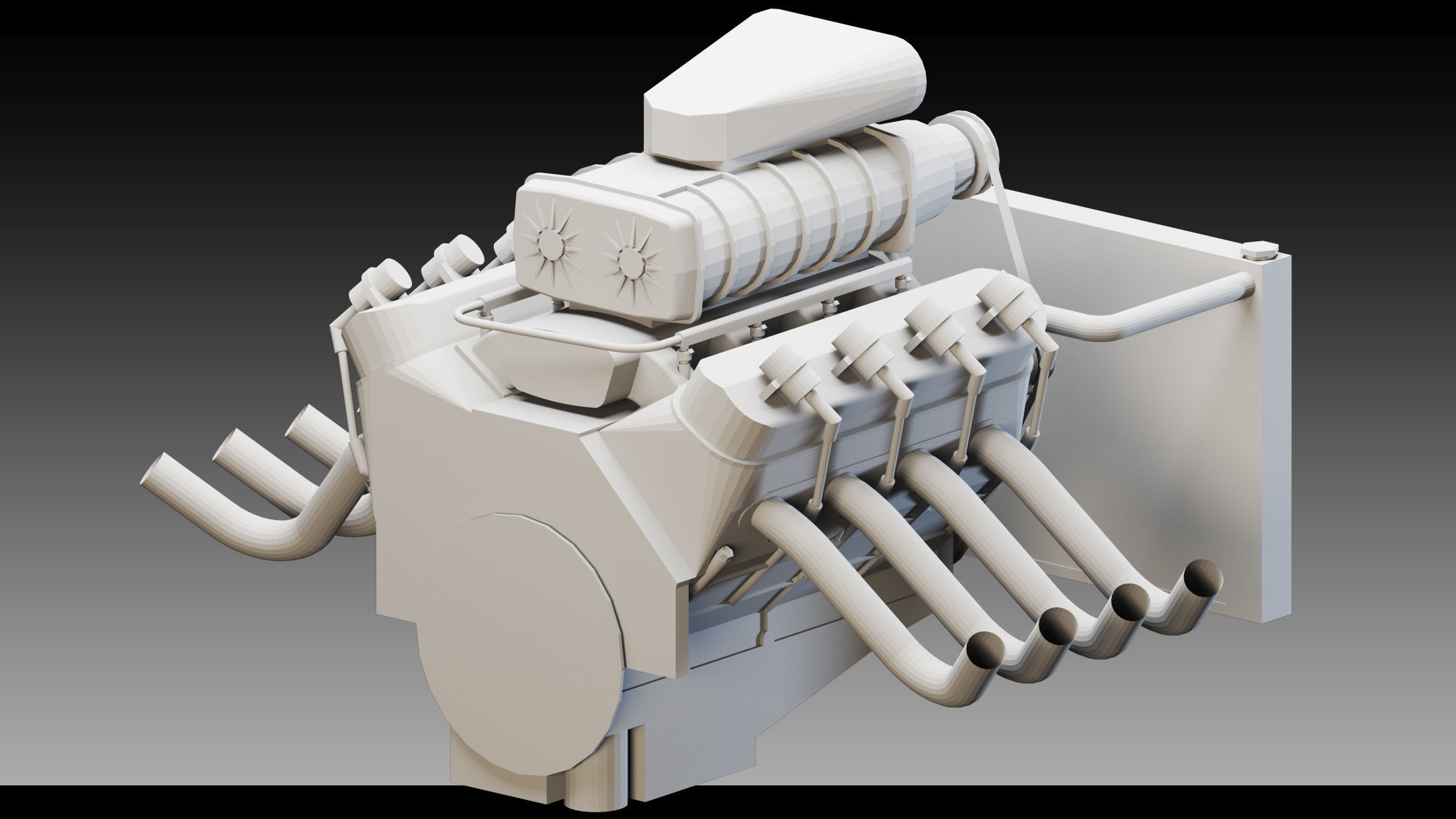 3D model 13 Industrial Engines- Vol 05- High detail 3d models VR / AR ...