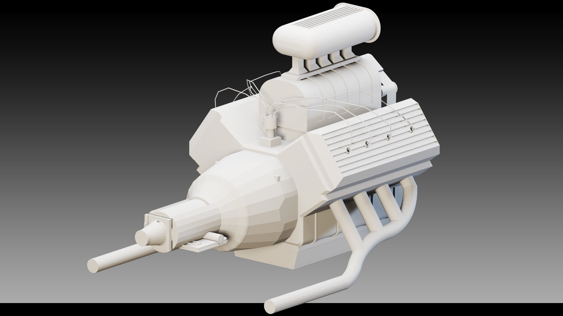 3D model 13 Industrial Engines- Vol 05- High detail 3d models VR / AR ...