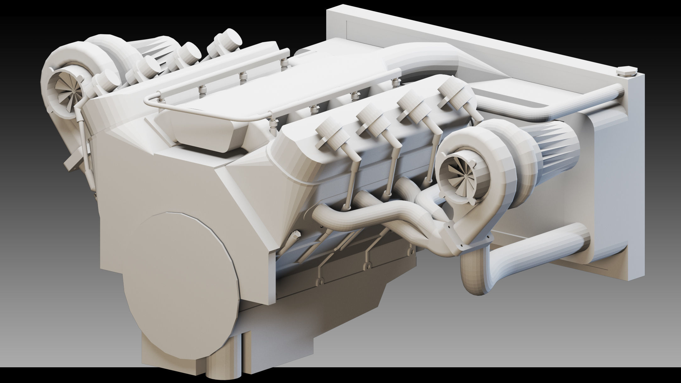 3D model 13 Industrial Engines- Vol 05- High detail 3d models VR / AR ...
