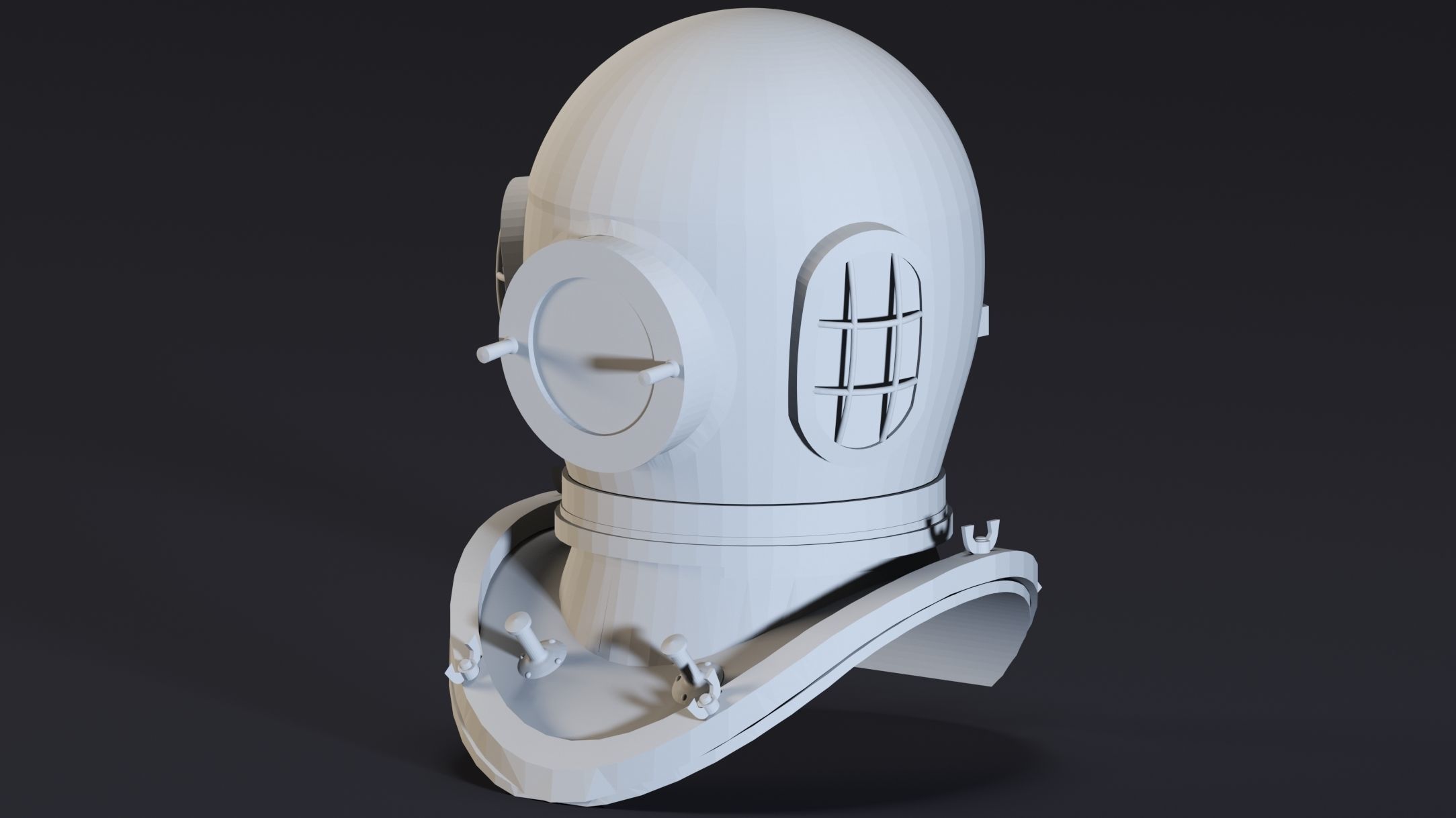 3D model 3 Old Diving Helmets- High detail 3d models VR / AR / low-poly | CGTrader