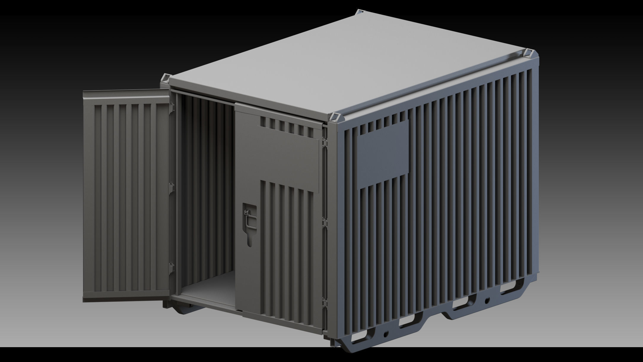 3D model 18 Containers and Conex boxes- Vol 02- High detail 3d models ...
