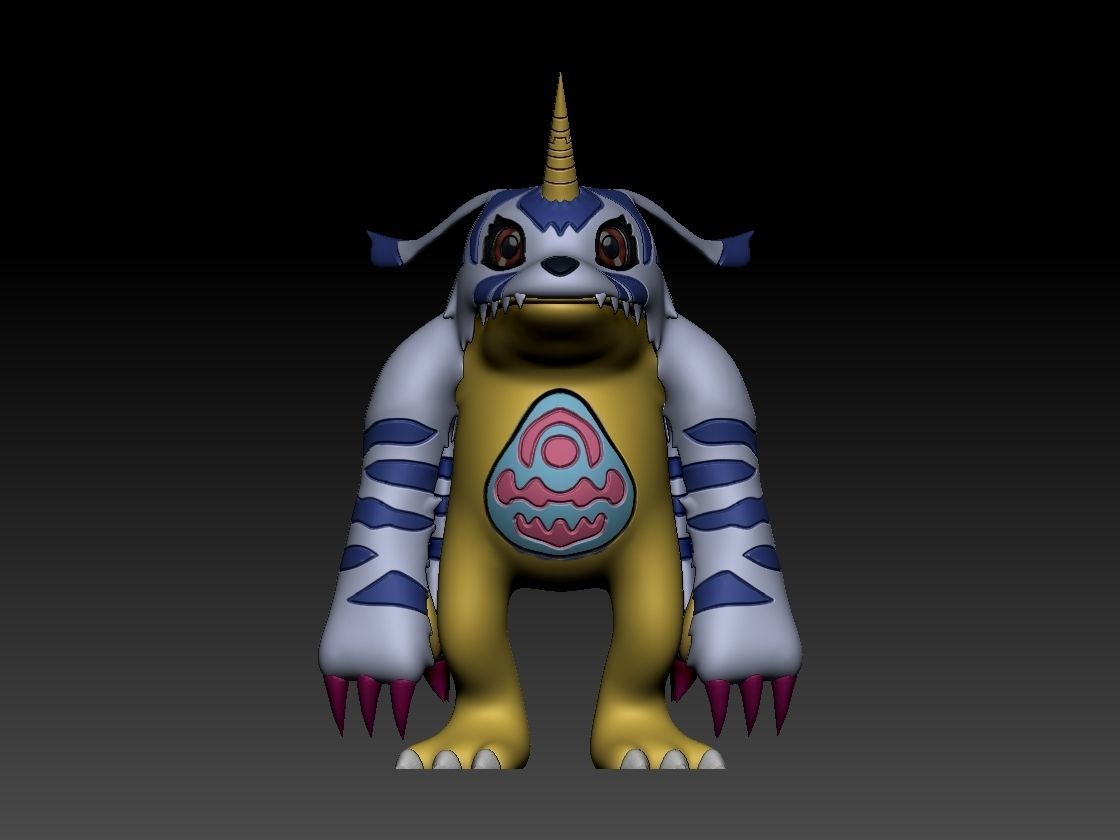 Gabumon sakura monster vinyl figure 3D model 3D printable | CGTrader