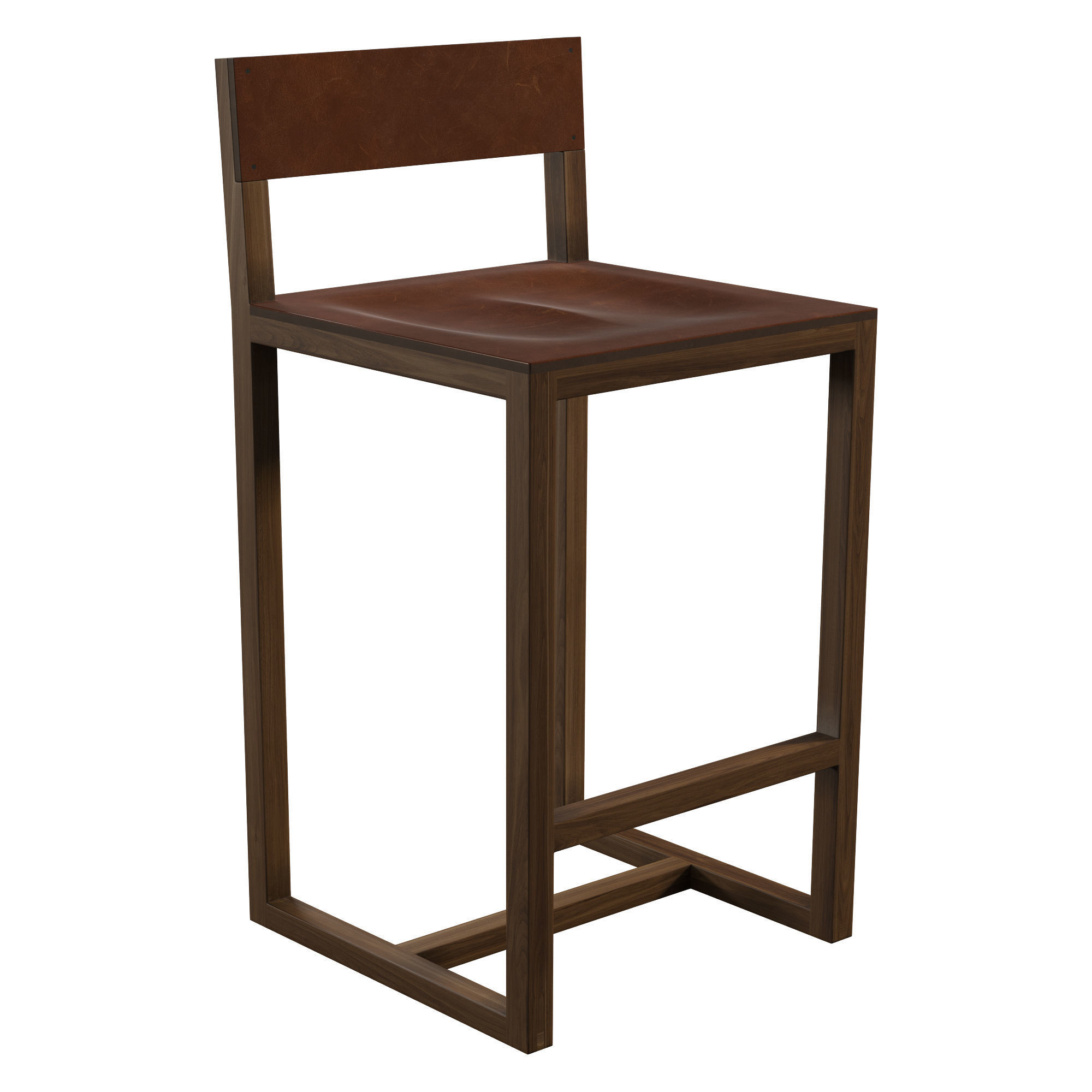 Square Guest Stool 3D model | CGTrader