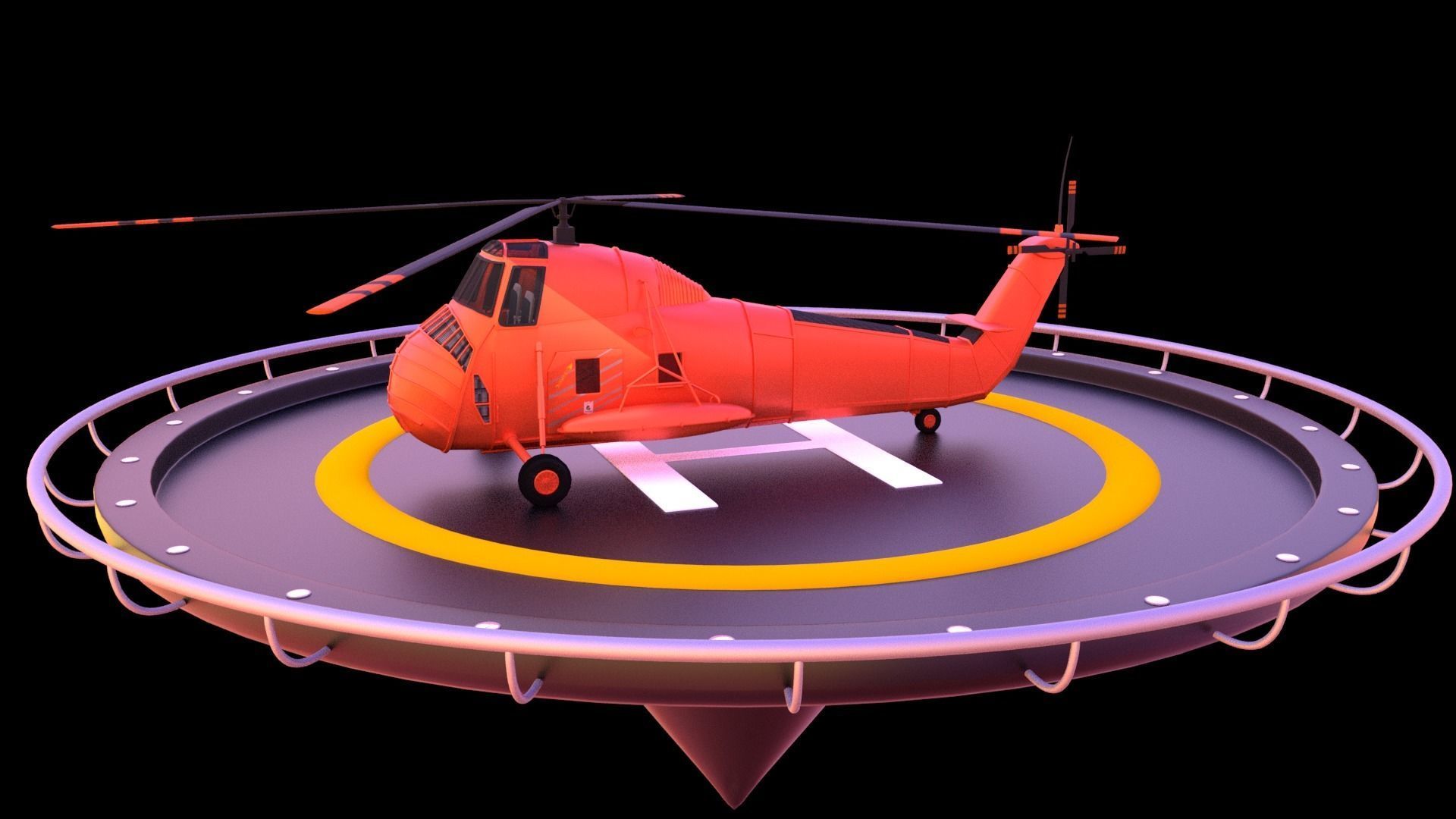 3D model Military helicopter VR / AR / low-poly | CGTrader