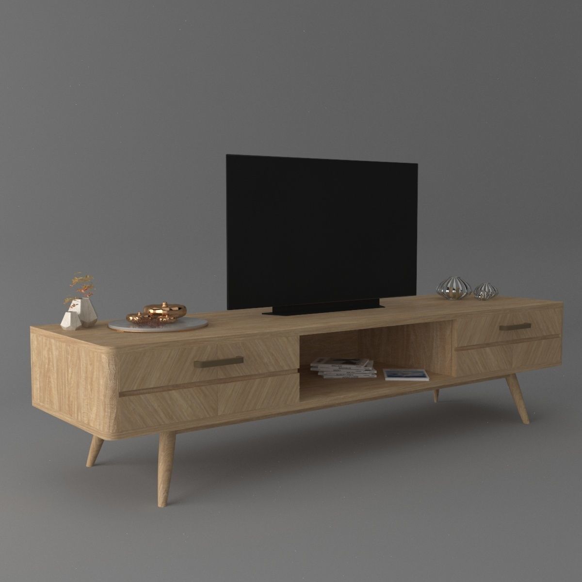 tv unit 3D model | CGTrader