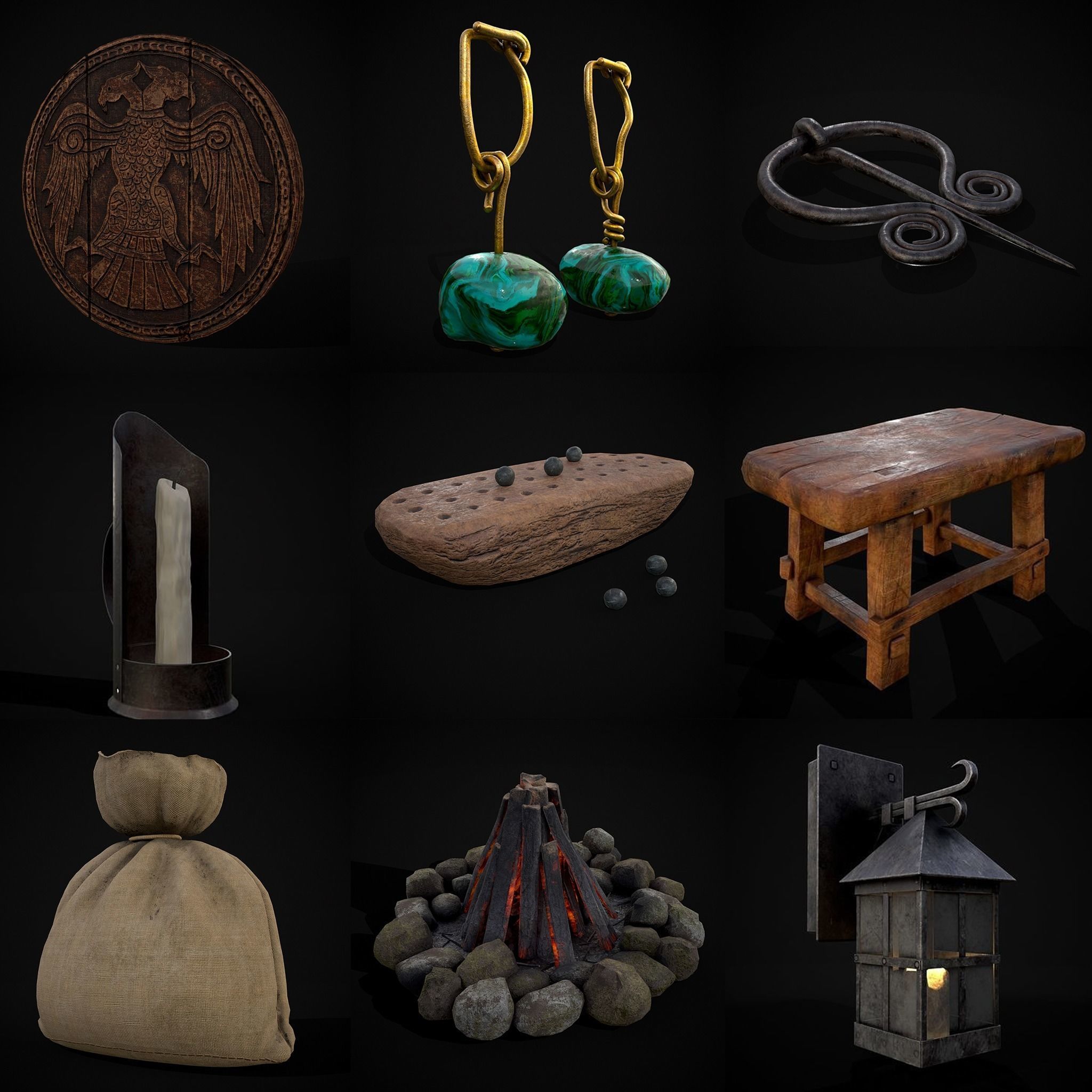 Medieval Prop Mix Twenty Two 3D Model Collection | CGTrader