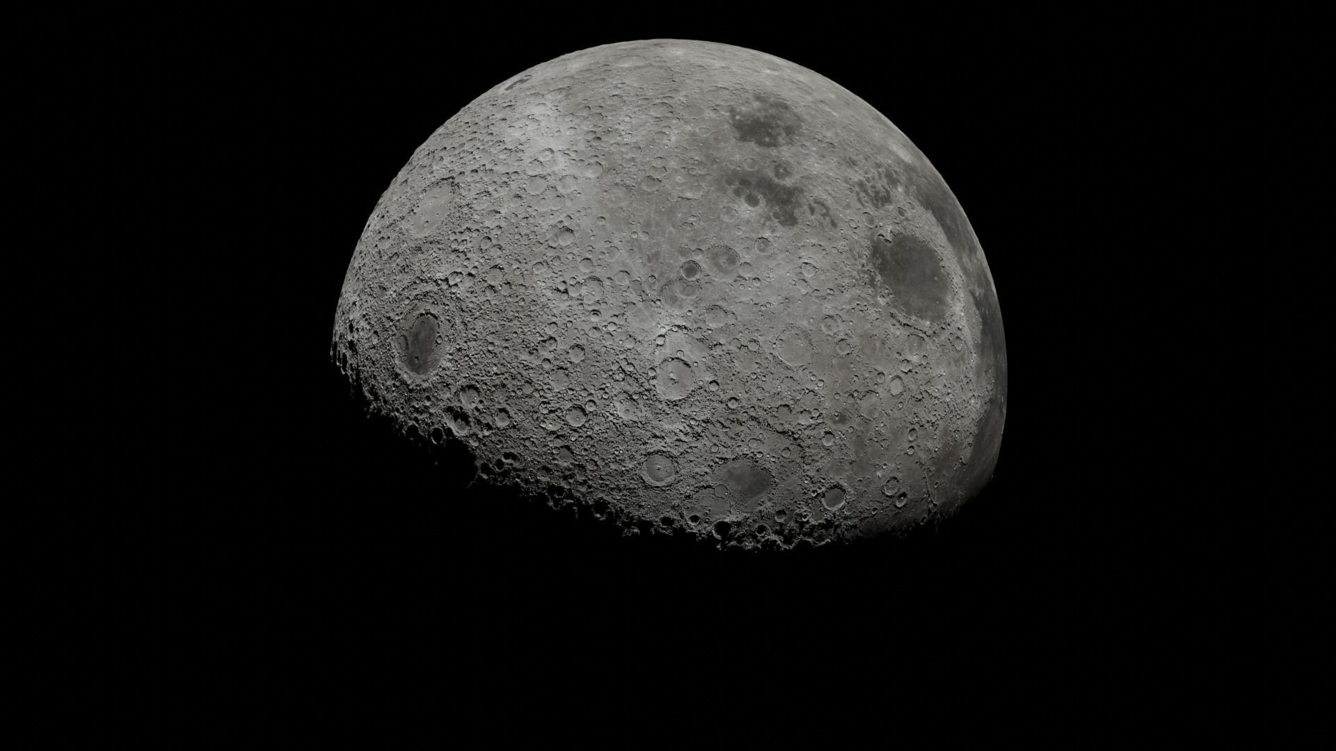 3d Moon model from nasa spacecraft 3D model | CGTrader