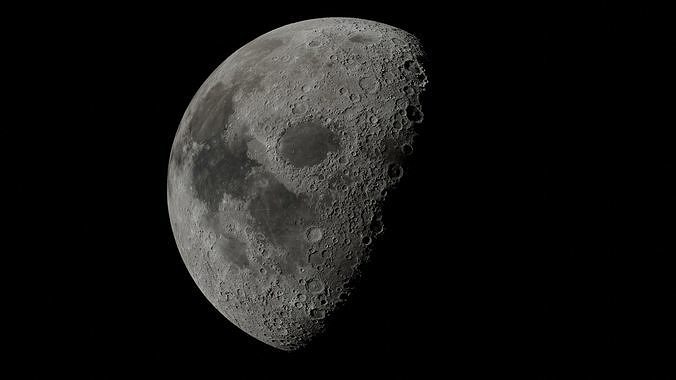 3d Moon model from nasa spacecraft 3D model | CGTrader