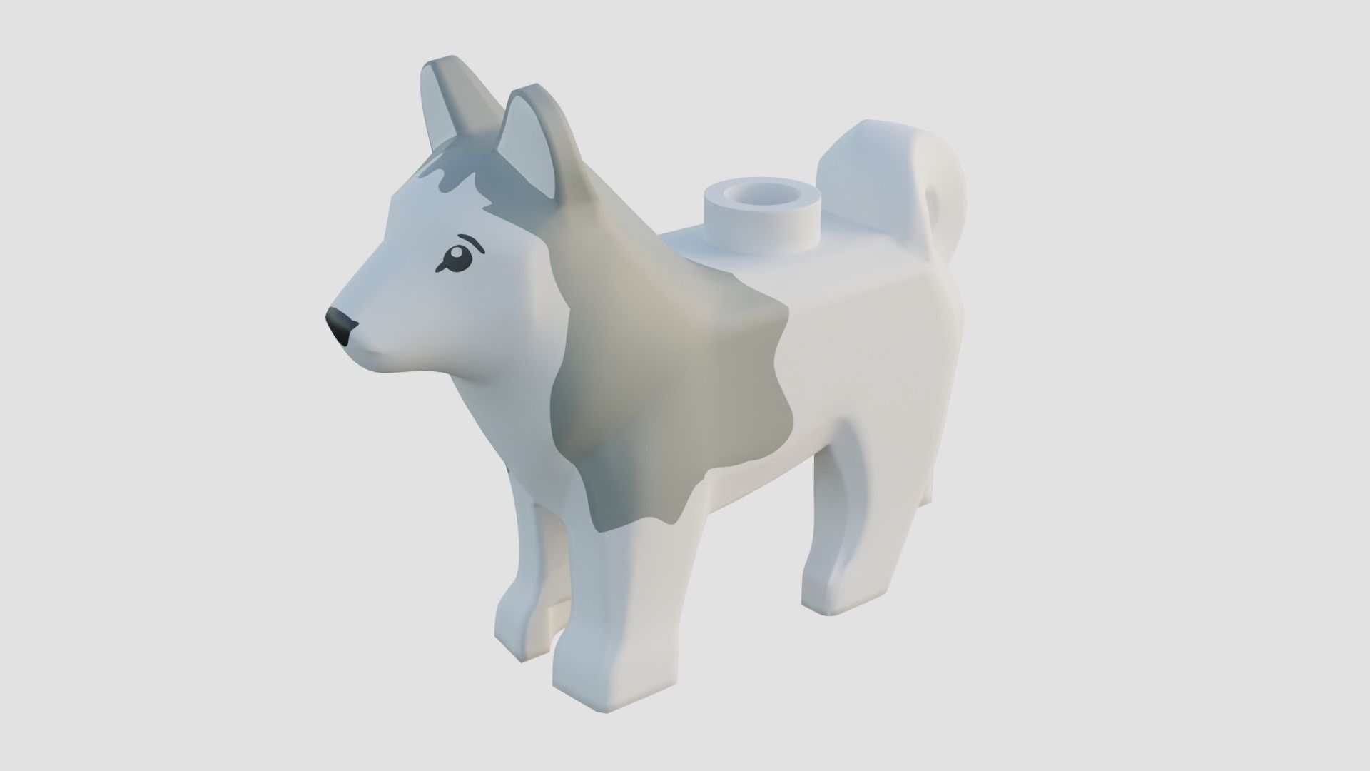 LEGO Huskyfig 3D model rigged | CGTrader