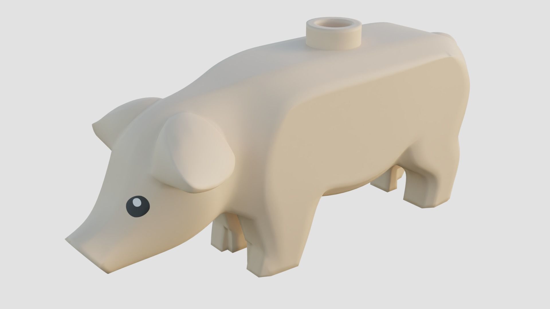 LEGO Pigfig 3D model rigged | CGTrader