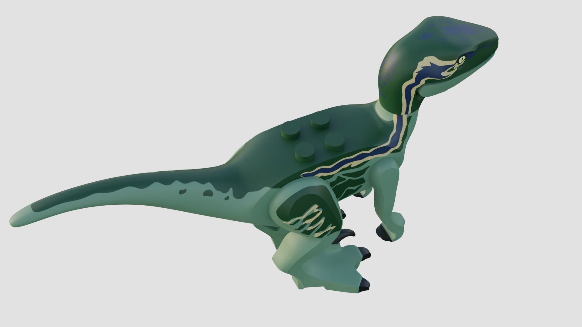 LEGO Raptorfig 3D model rigged | CGTrader