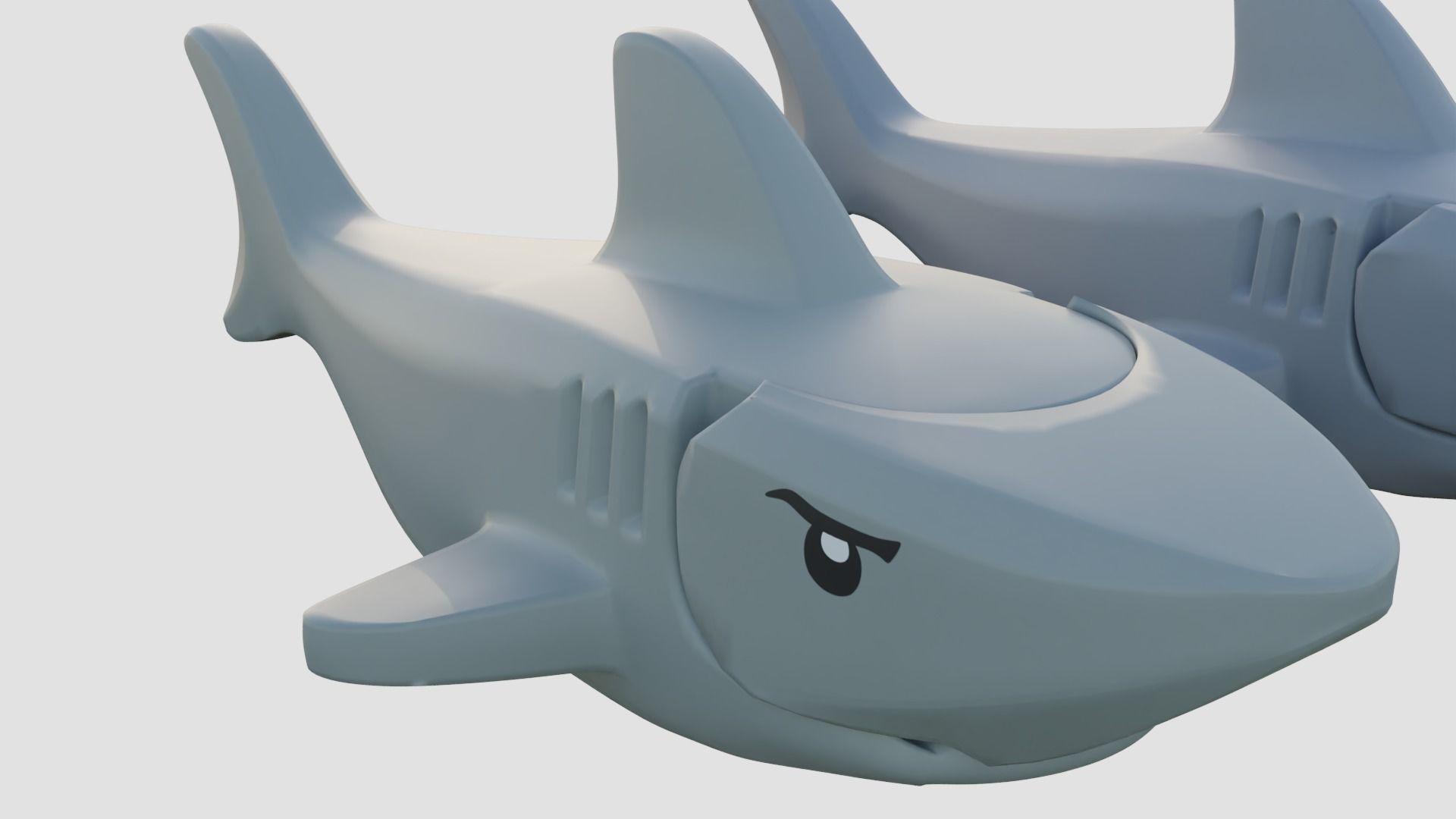 LEGO Sharkfig 3D model rigged | CGTrader