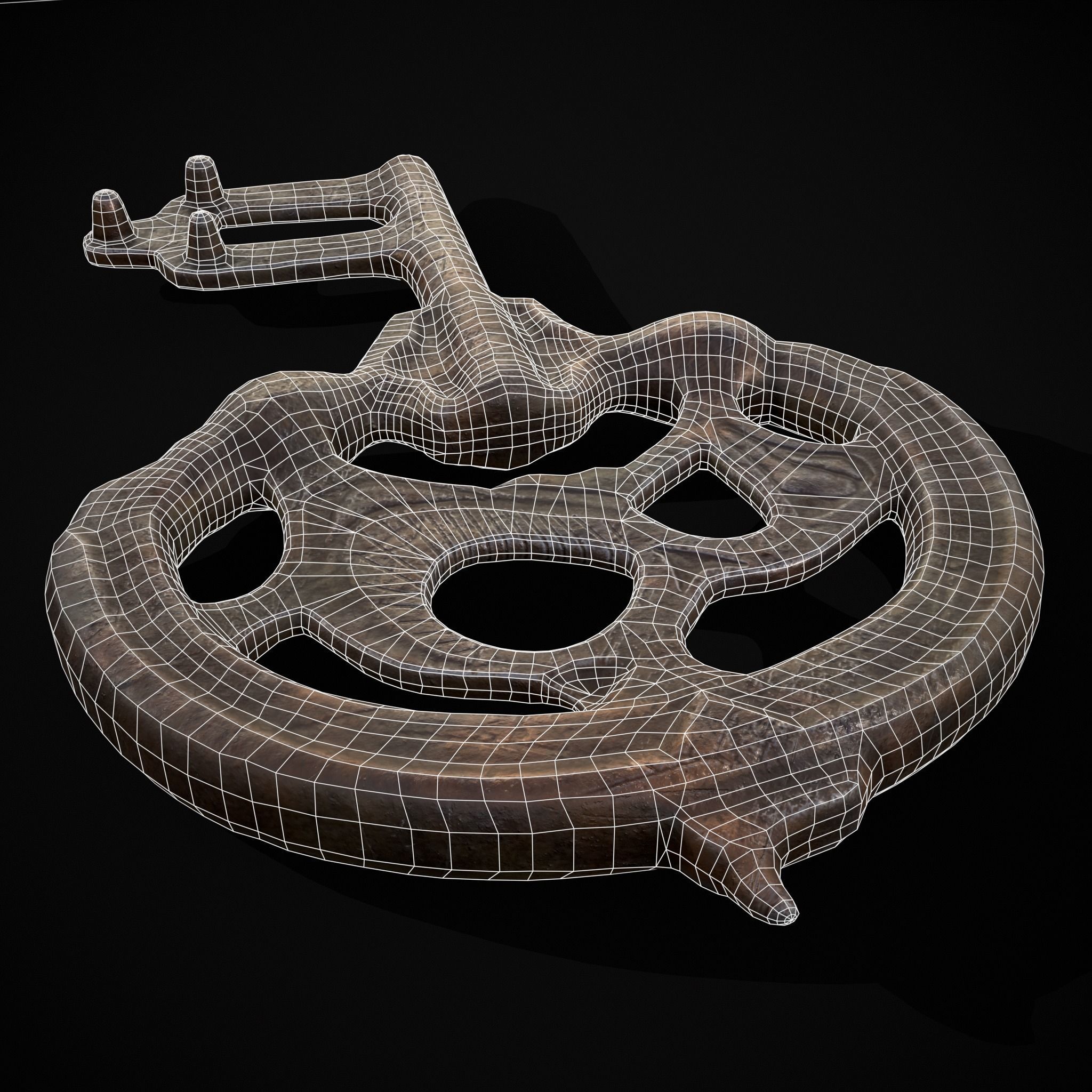 3D model Medieval Rusting Iron Key VR / AR / low-poly | CGTrader
