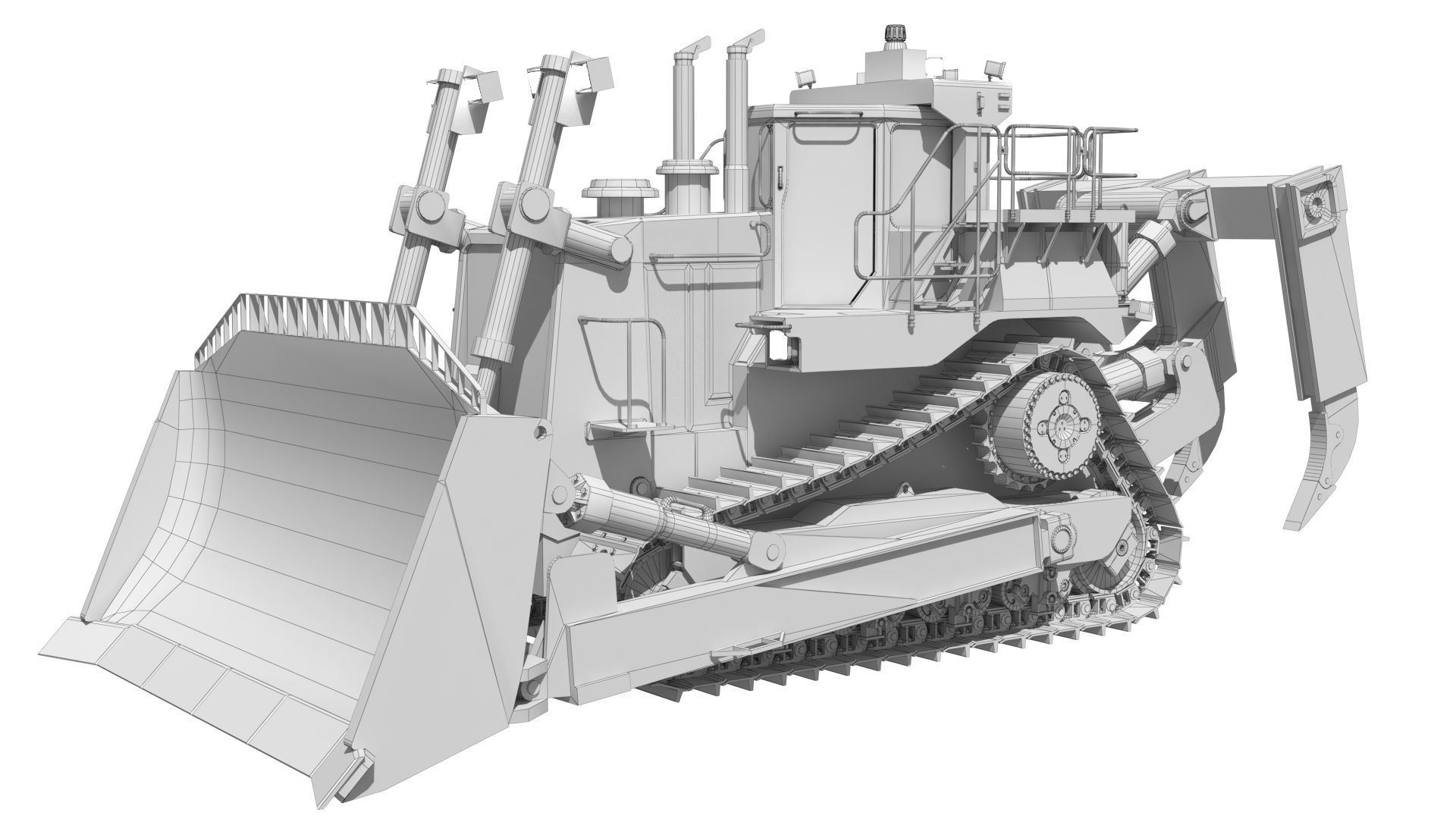 bulldozer 3D model | CGTrader