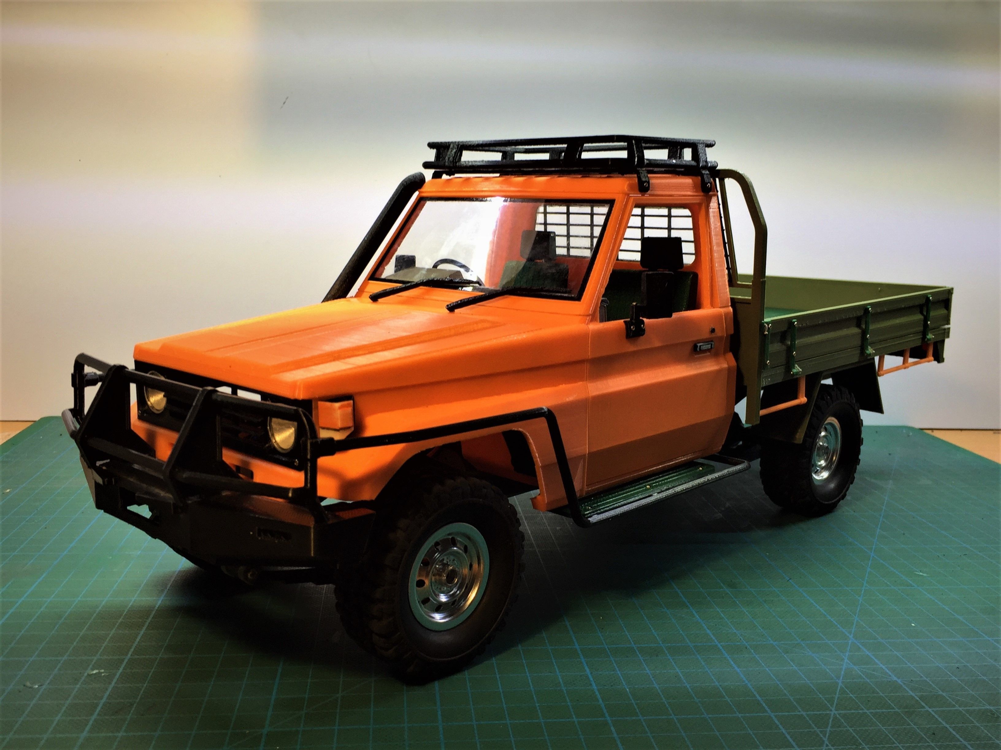 Toyota land cruiser lc75 RC pick up truck 1 to 16 WPL scale 3D model 3D ...