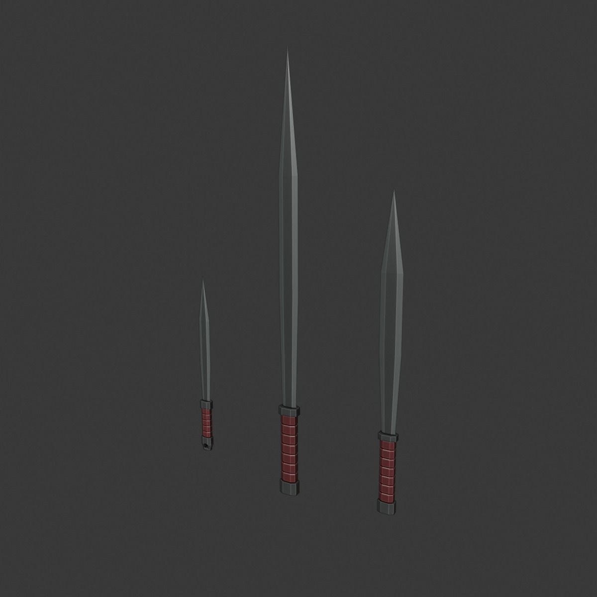 3D model Low-Poly Sword Pack A VR / AR / low-poly | CGTrader