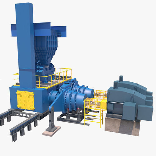 model hpgr pulverizer machine 3D model | CGTrader