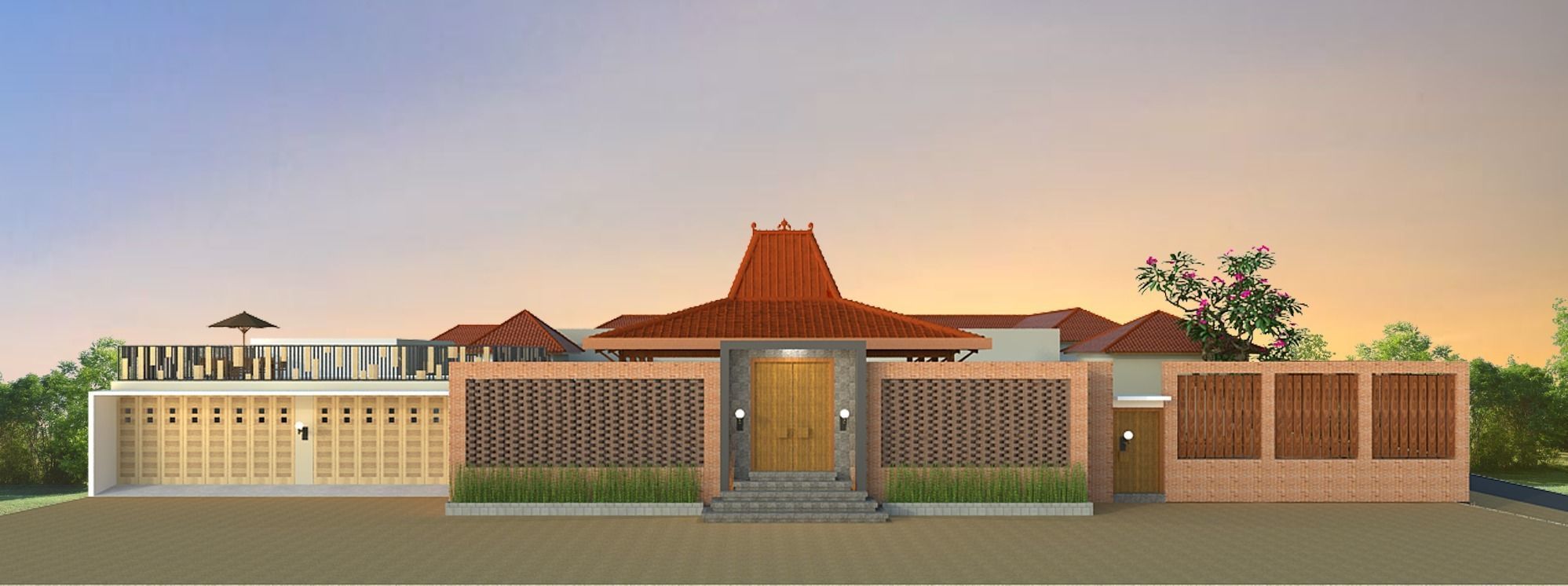 TRADITIONAL HOUSE OF JAVA WITH INTERIOR 3D model | CGTrader