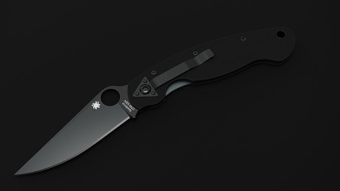 Spyderco paramilitary 3D model | CGTrader