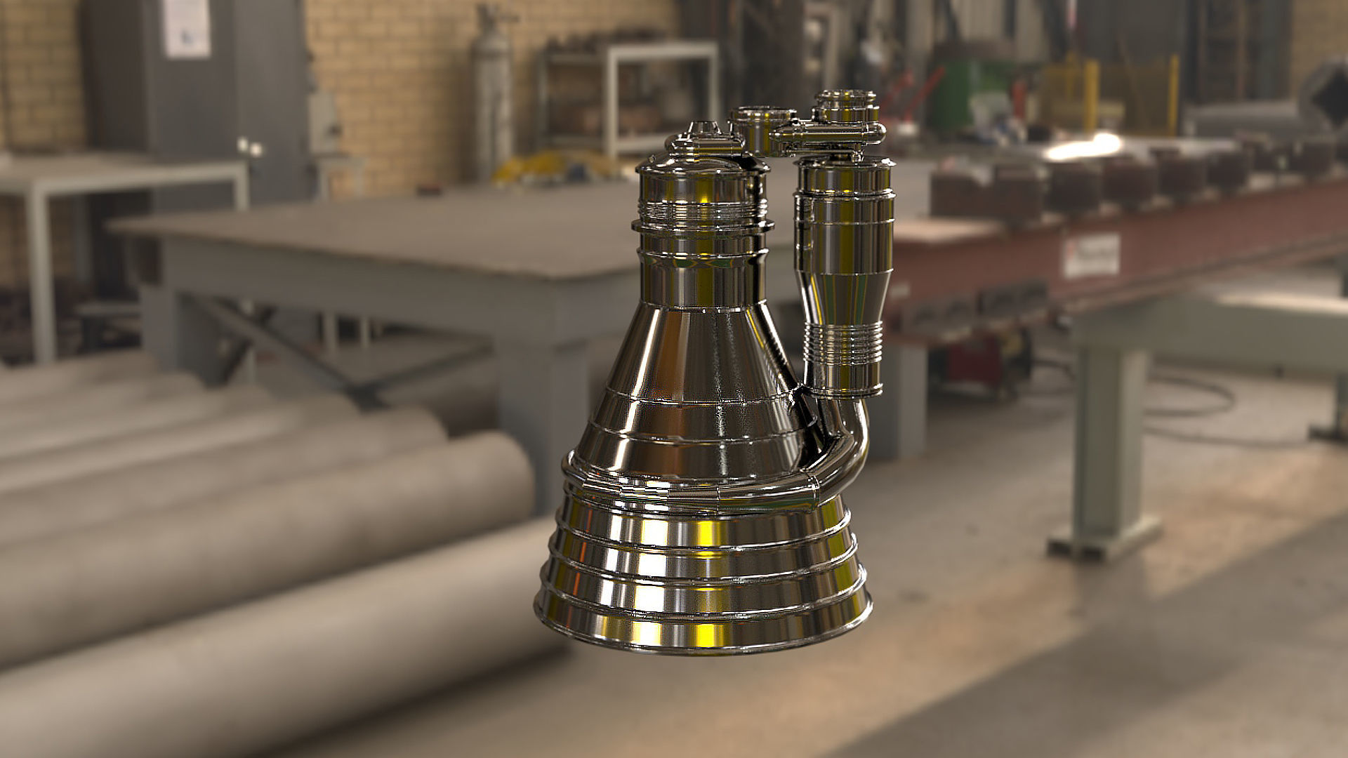 Rocket Engine 3D model | CGTrader