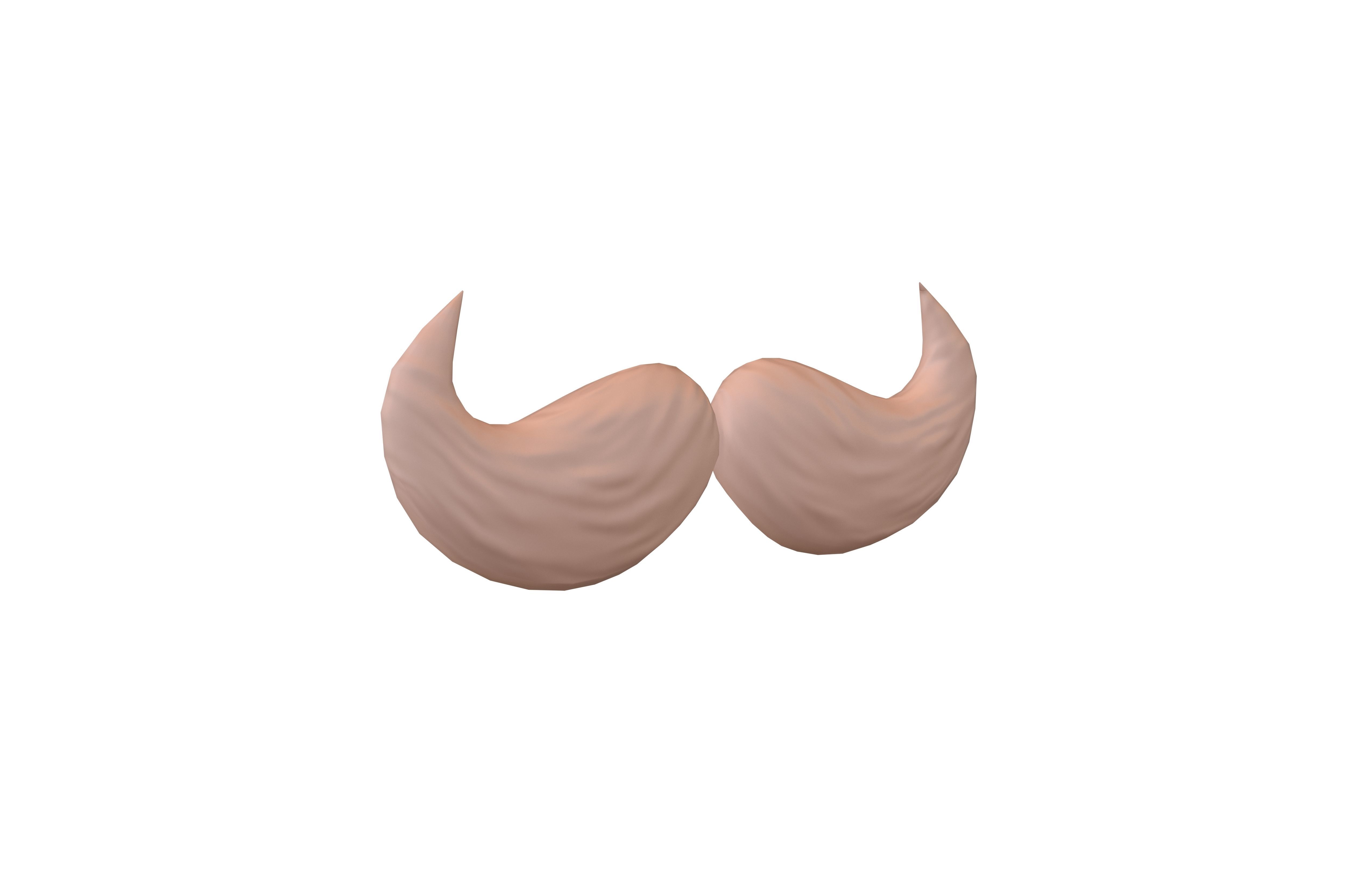 3D model Cartoon Mustache v5 004 VR / AR / low-poly | CGTrader