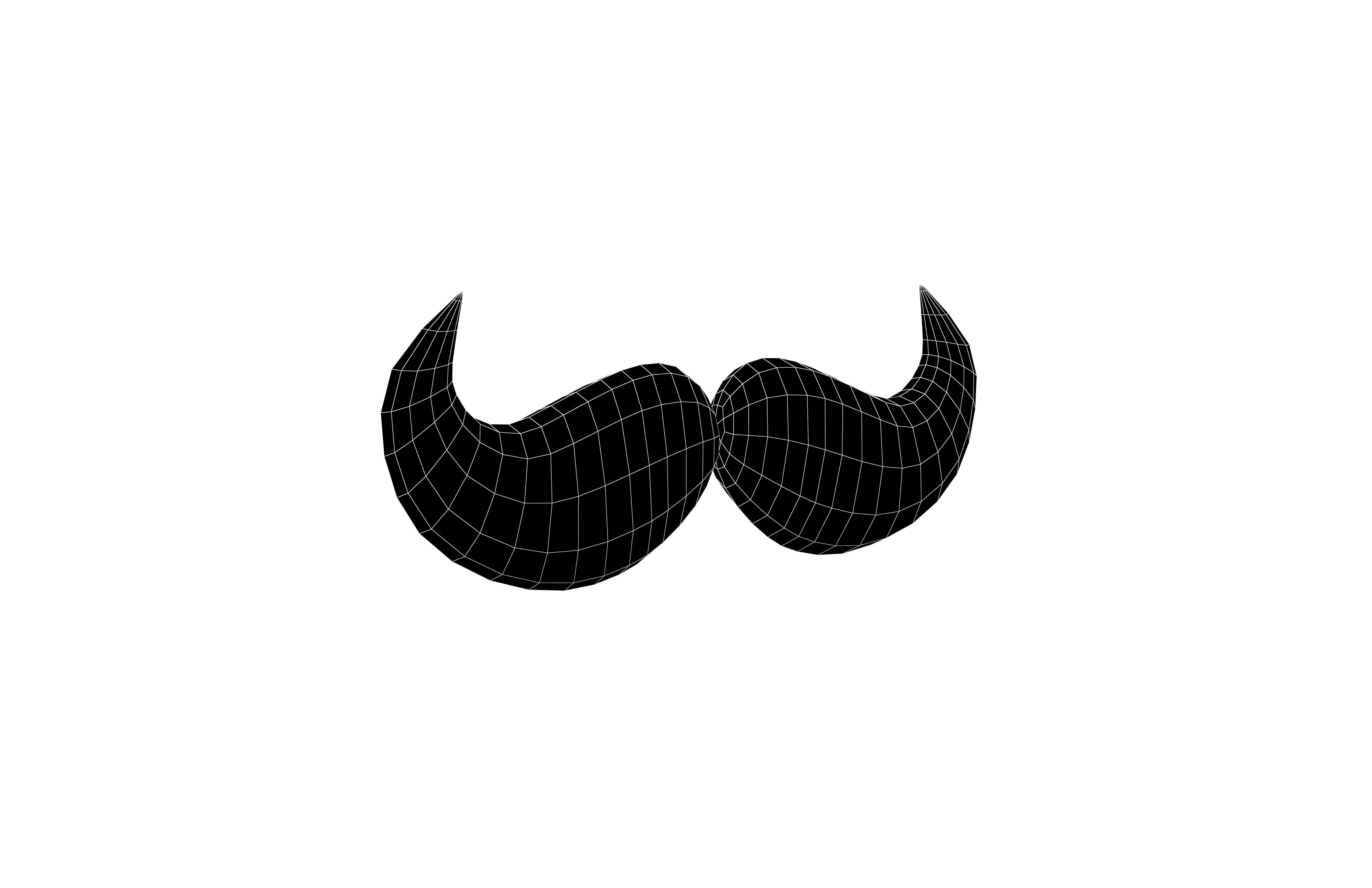 3D model Cartoon Mustache v5 005 VR / AR / low-poly | CGTrader