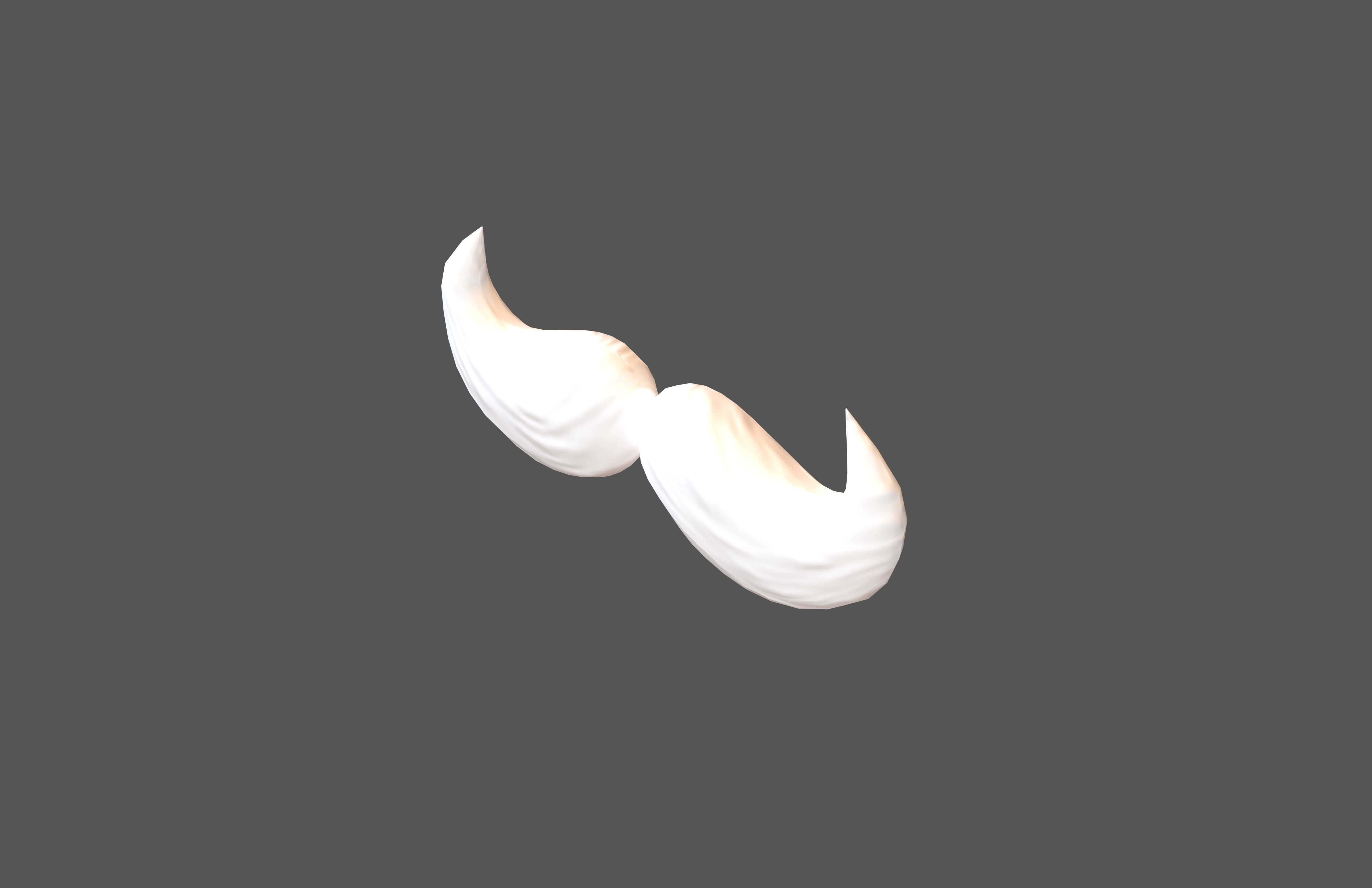 3D model Cartoon Mustache v5 006 VR / AR / low-poly | CGTrader