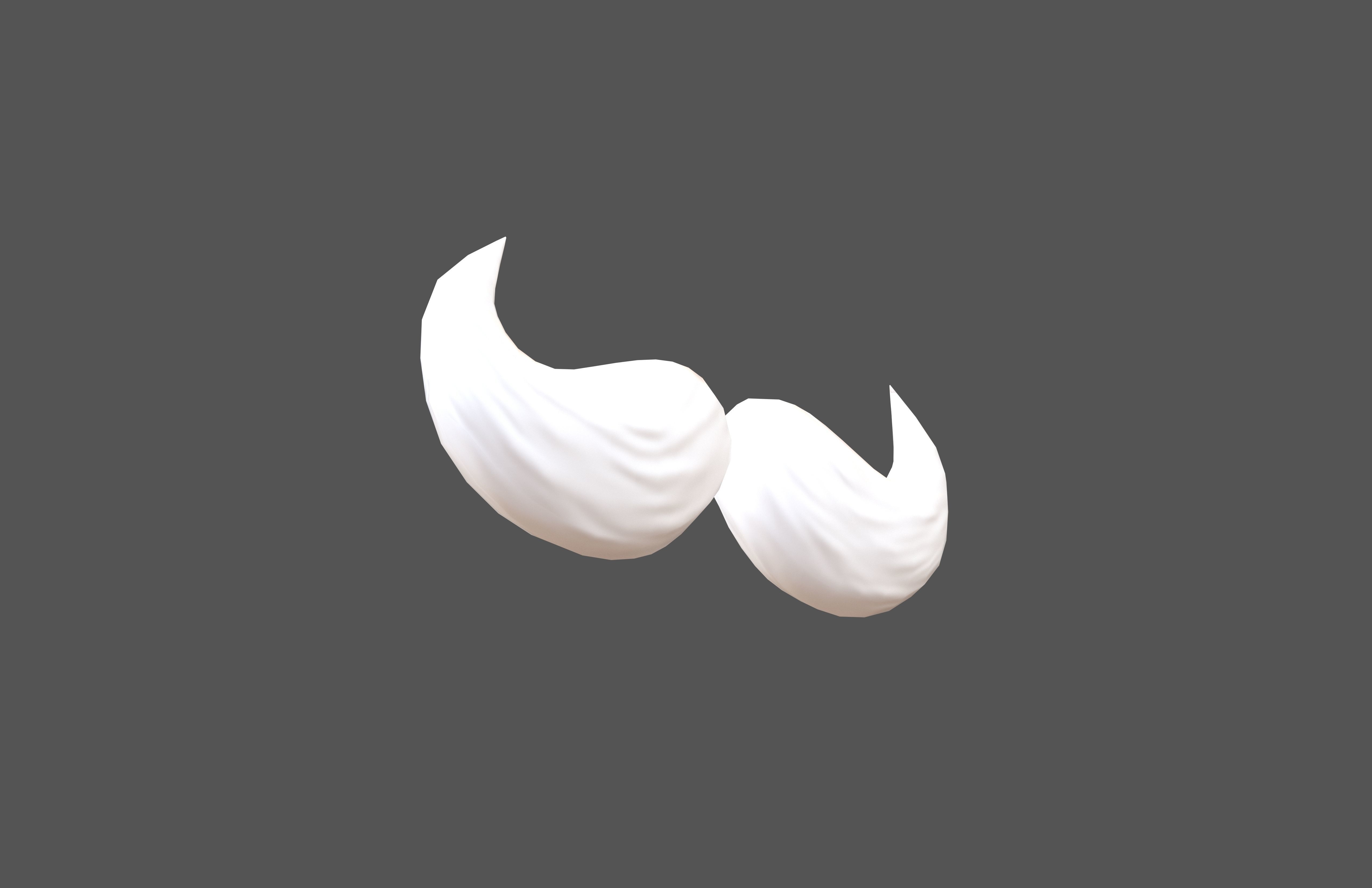 3D model Cartoon Mustache v5 006 VR / AR / low-poly | CGTrader