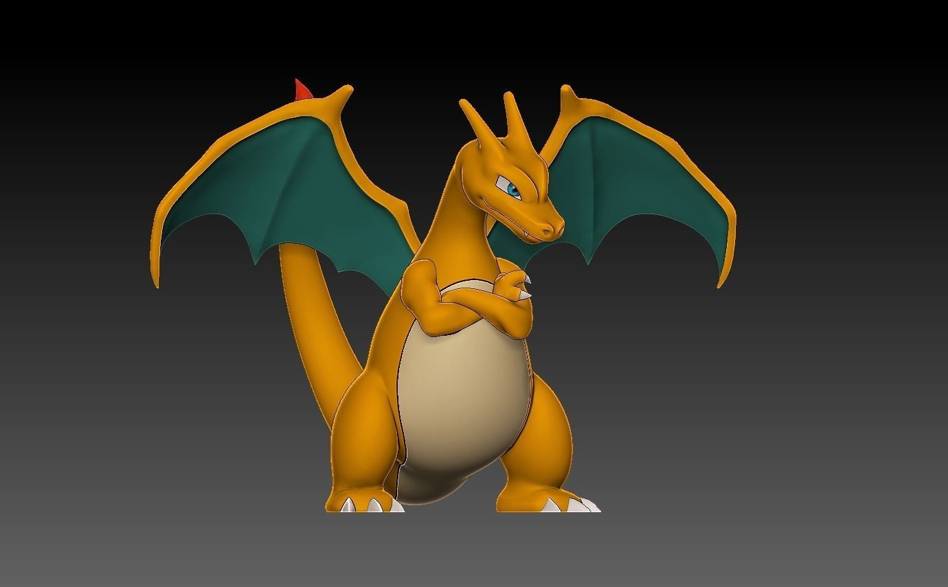 Pokemon charizard with cuts and plugs 3D model 3D printable | CGTrader