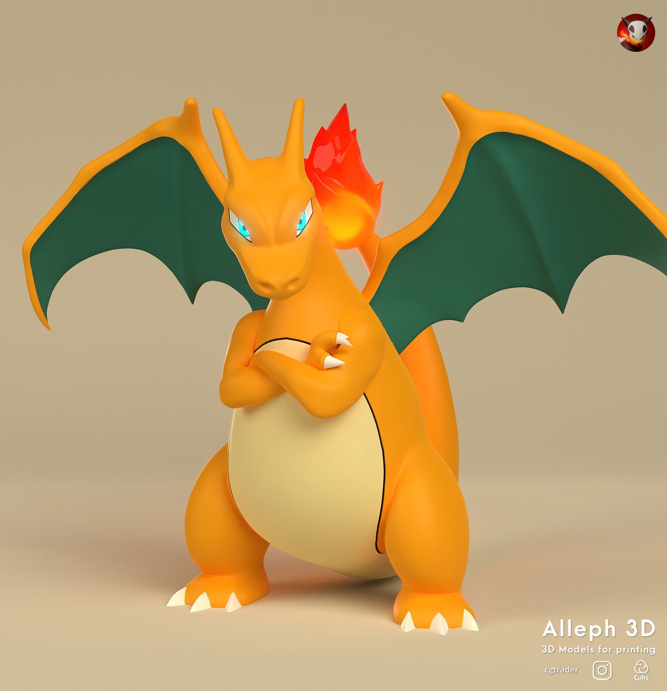 Pokemon charmander evolution pack 3D model 3D printable | CGTrader
