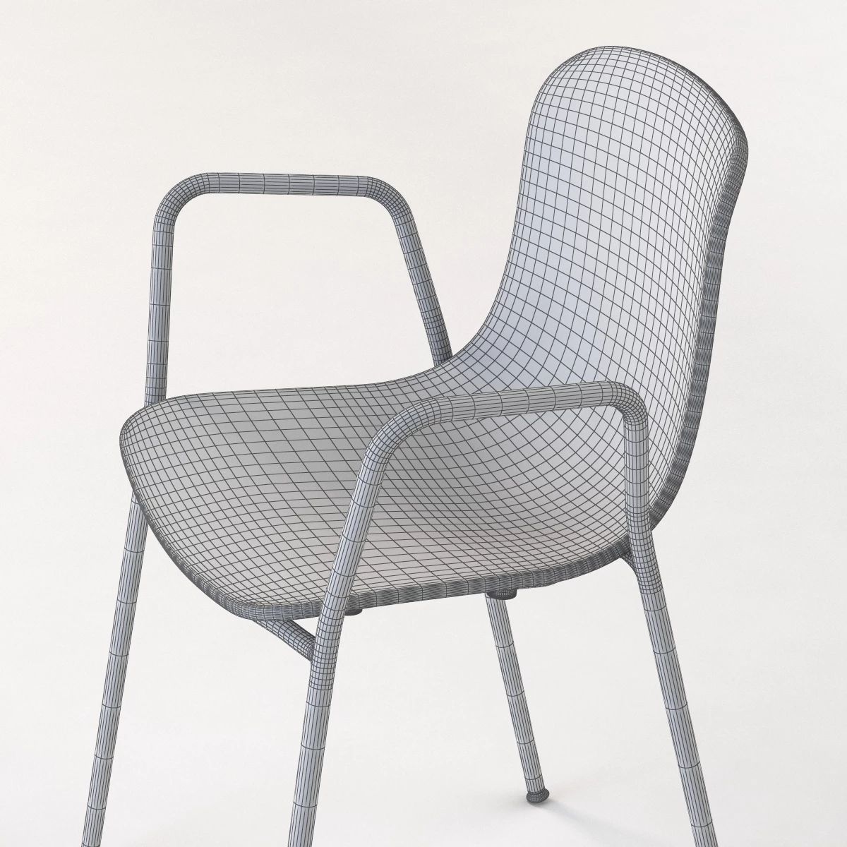 Kubikoff Holi Stackable Chair by Simone Viola 3D model | CGTrader