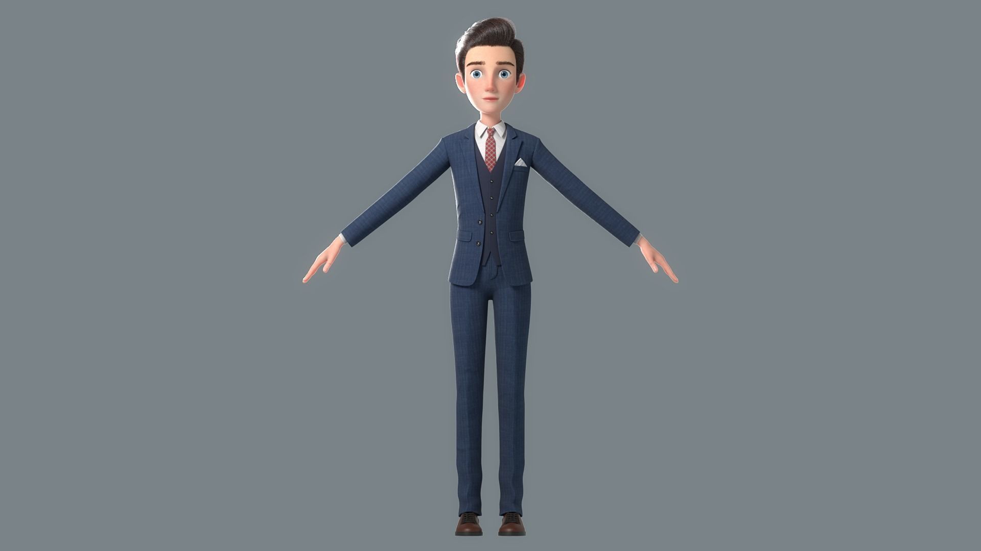 Cartoon Man Rigged 3D model rigged | CGTrader