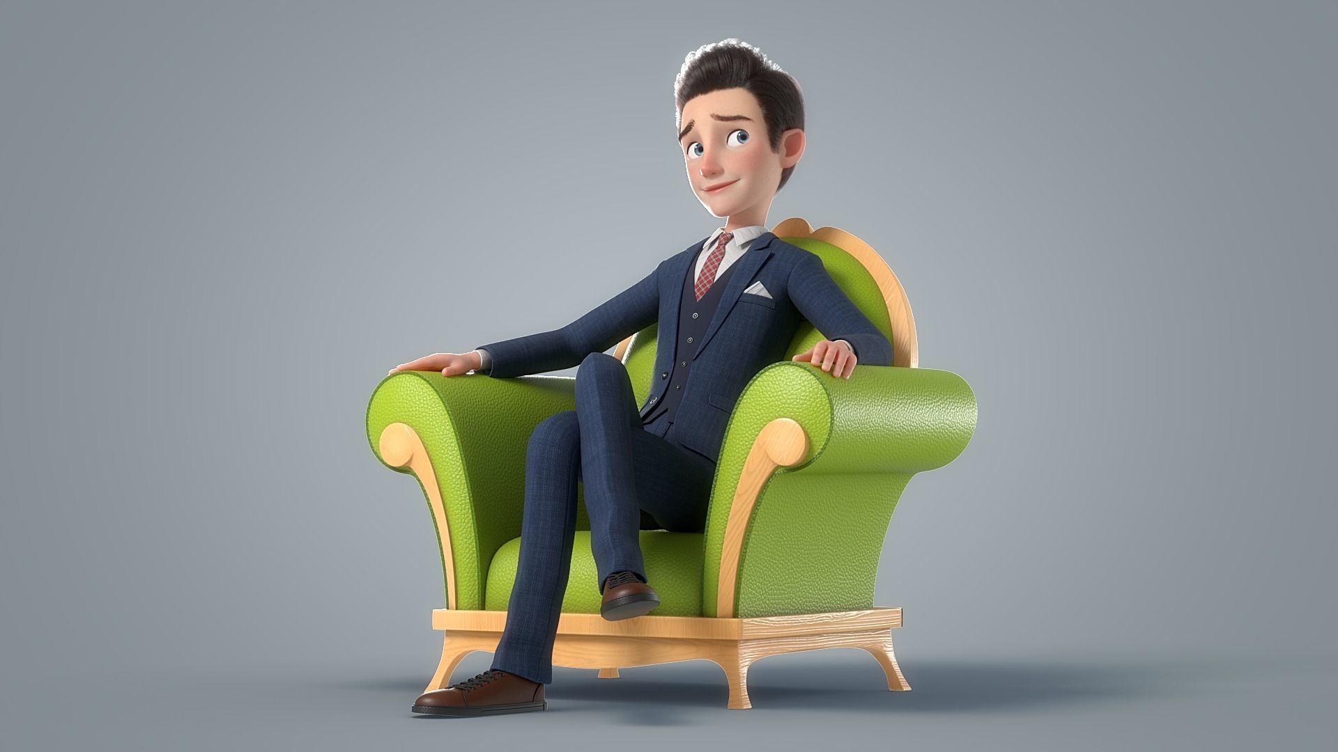 Cartoon Man Rigged 3D model rigged | CGTrader