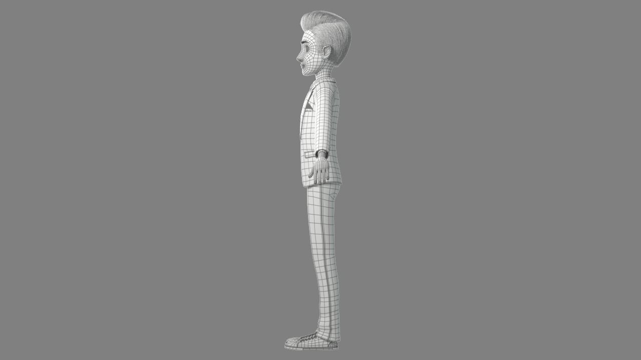 Cartoon Man Rigged 3D model rigged | CGTrader
