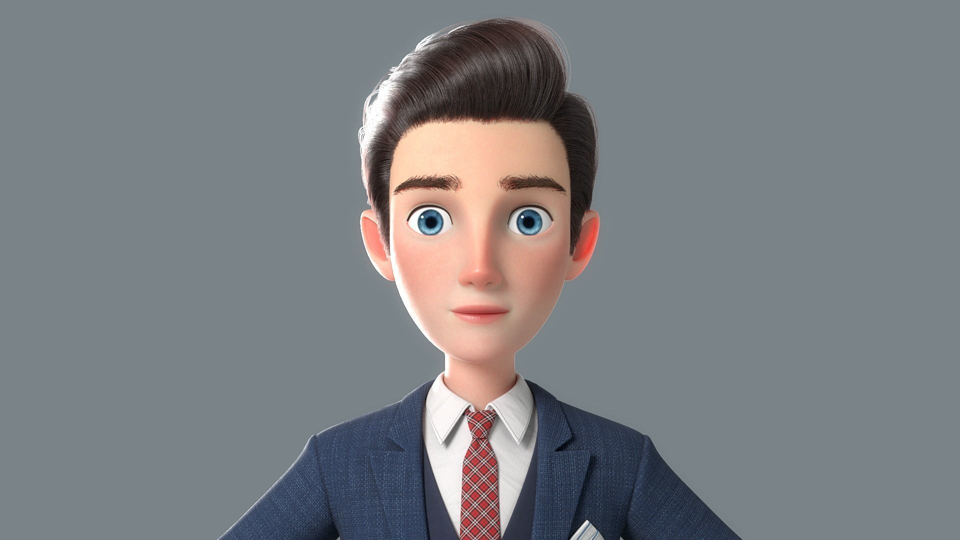 Cartoon Man Rigged 3D model rigged | CGTrader